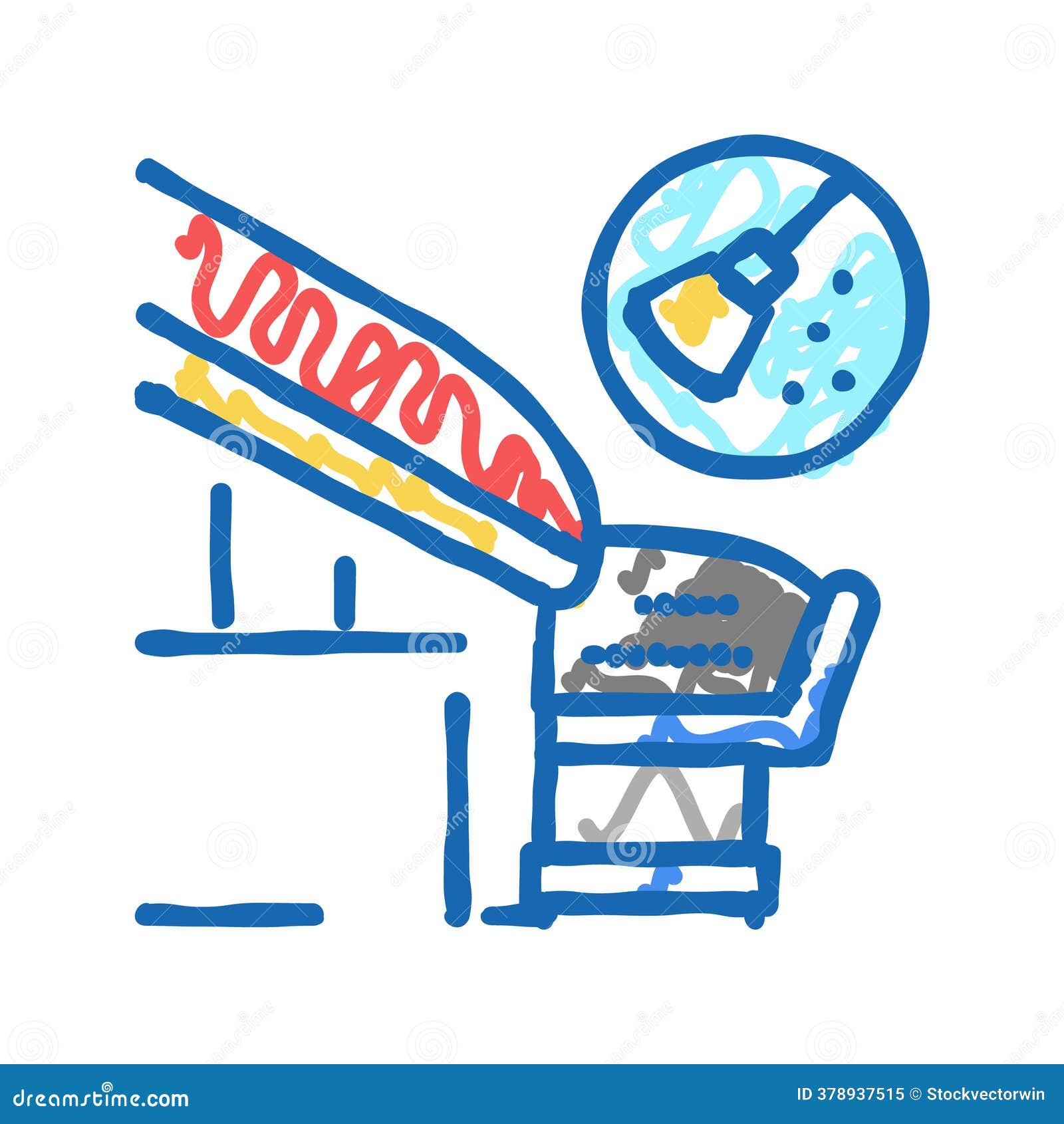 Gutter Cleaning Icon Vector Illustration | CartoonDealer.com #111280366