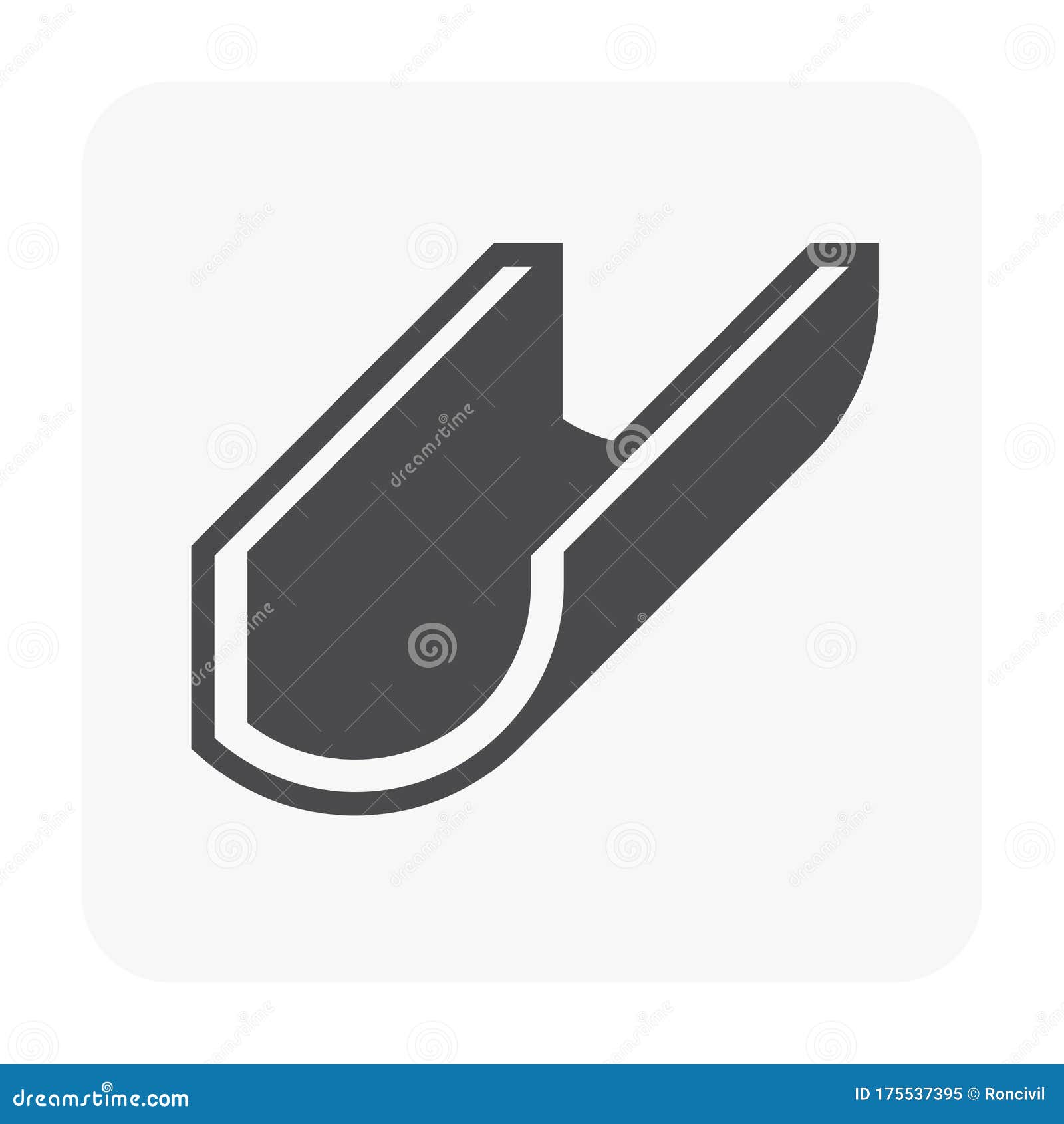 Gutter drainage icon stock vector. Illustration of filter - 175537395