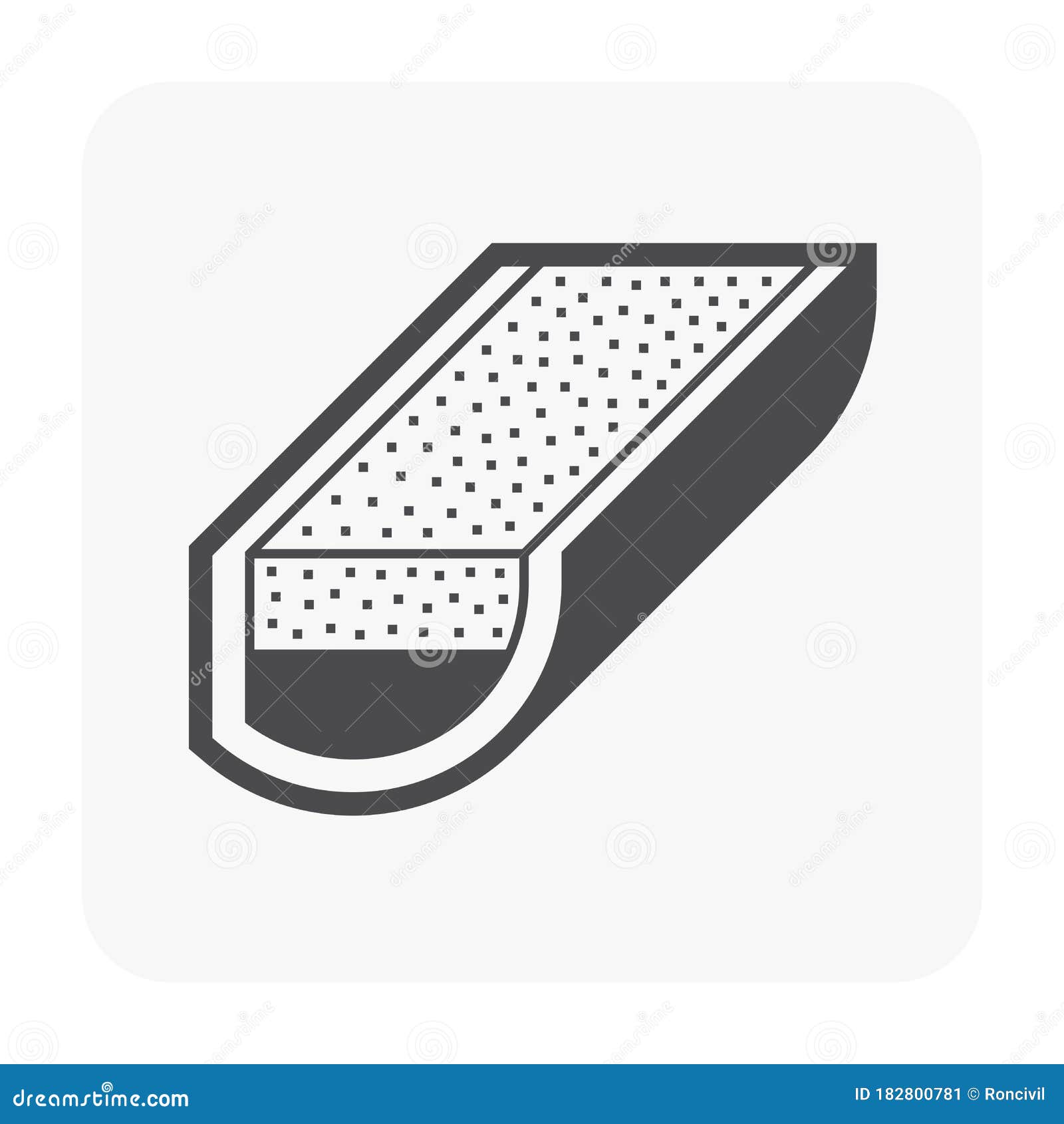 Gutter drainage icon stock vector. Illustration of pipe - 182800781