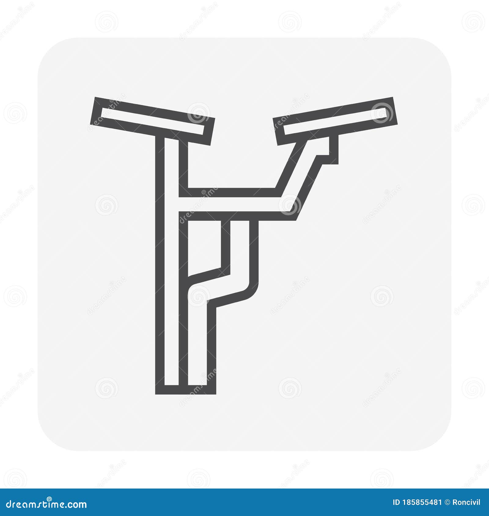 Gutter Drainage Icon Cartoon Vector | CartoonDealer.com #187871505