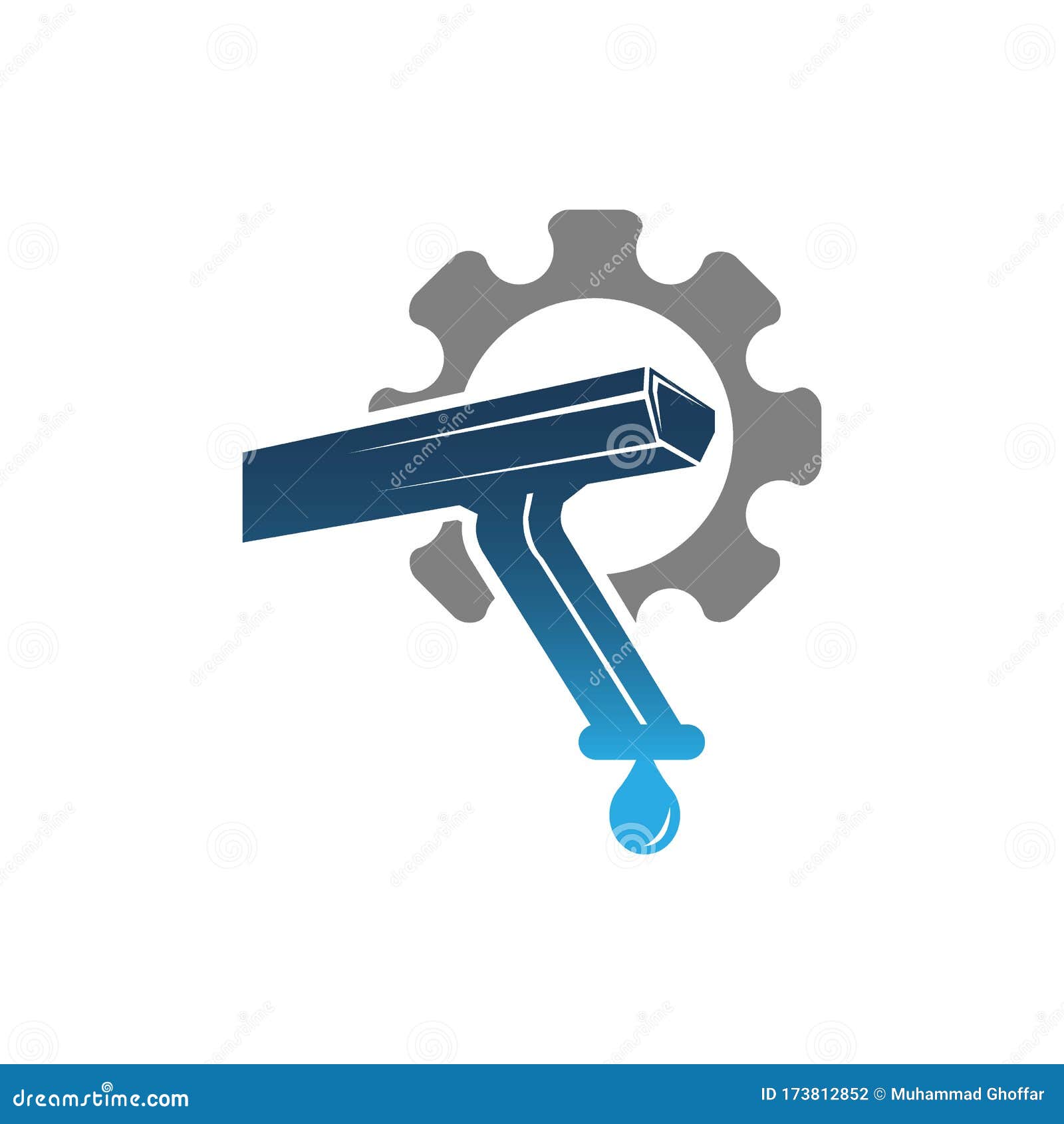 Gutter and House Roof Logo Installation Template. Roof Downspout Vector ...