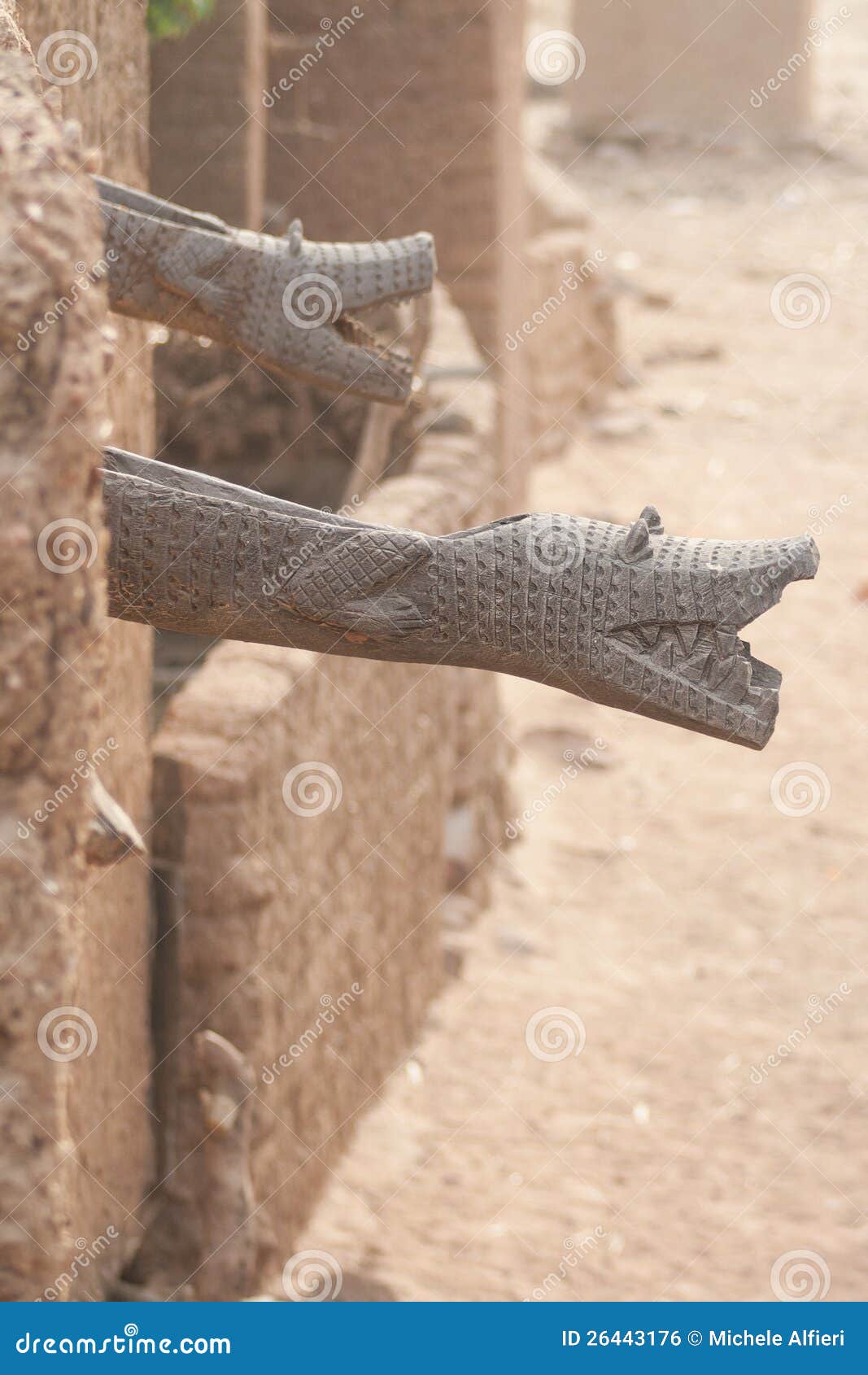 Gutter Like Crocodile, Mali, Africa. Stock Photo - Image of escarpment ...