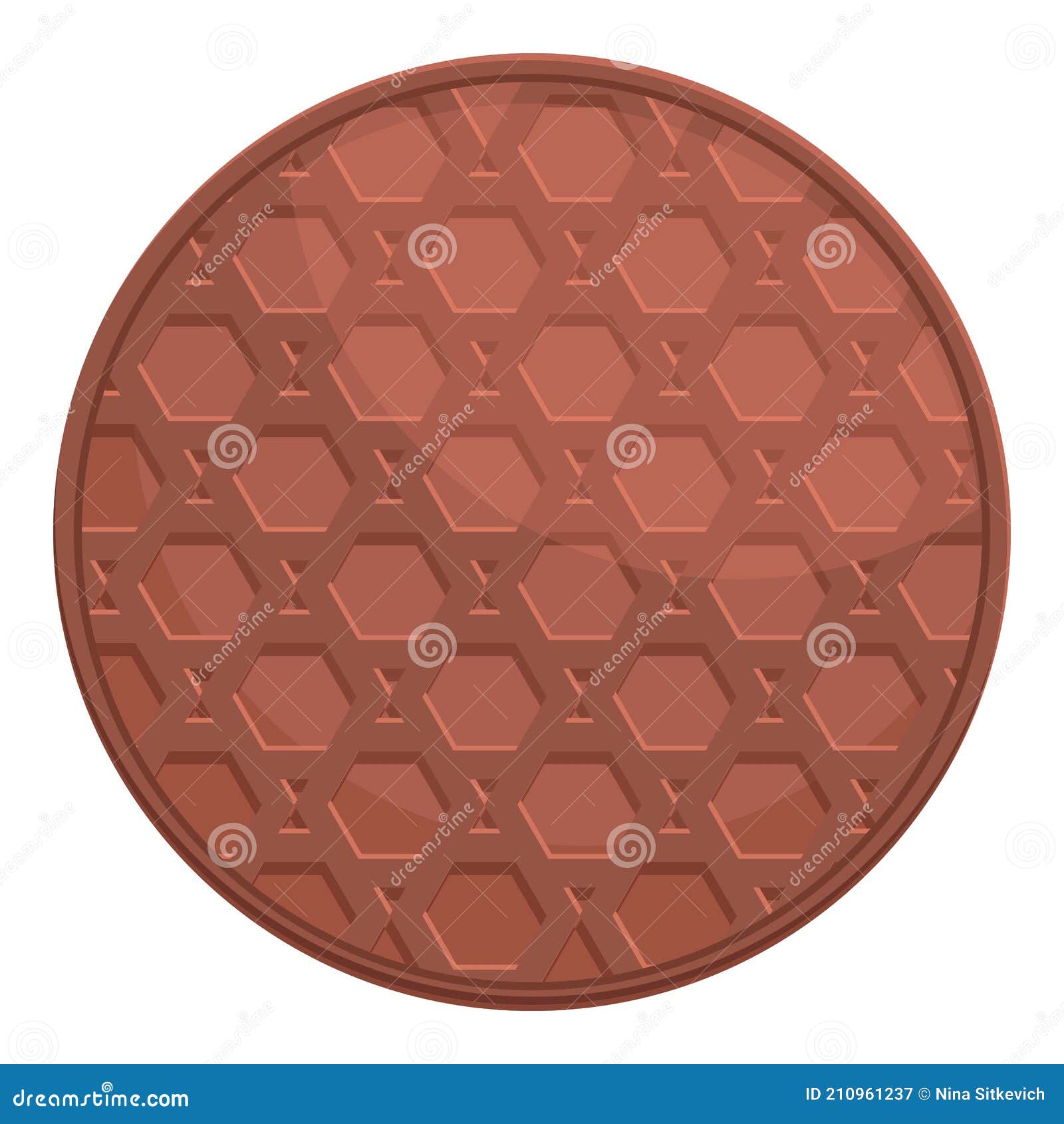 Gutter Manhole Icon, Cartoon Style Stock Vector - Illustration of hole ...