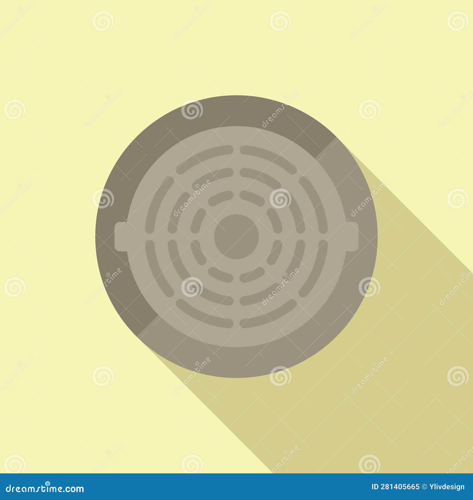Road Drainage Grate Cartoon Vector Illustration | CartoonDealer.com ...