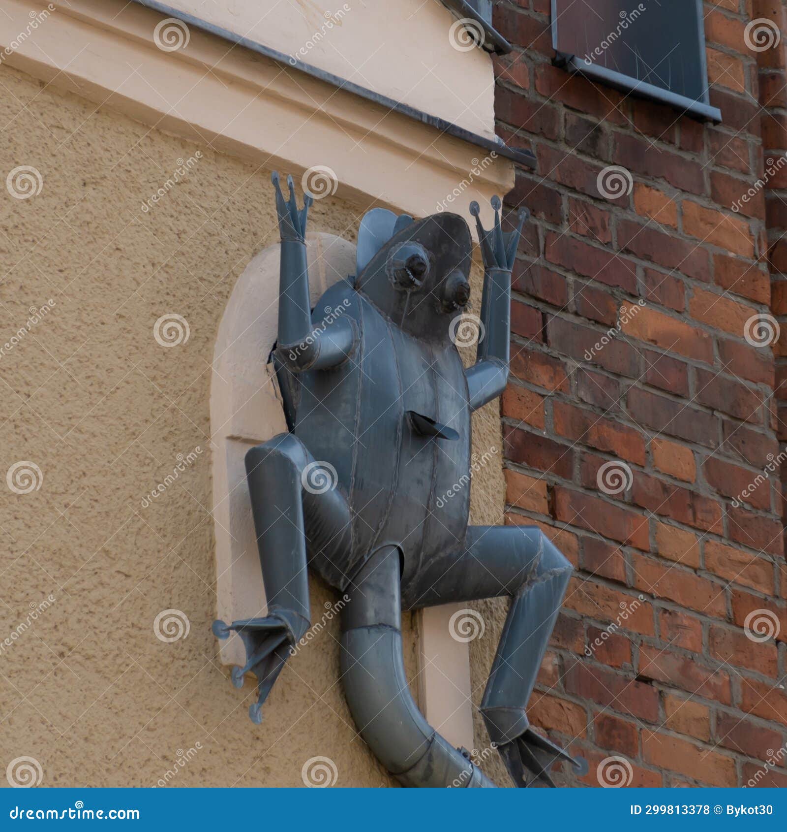 Gutter in the Shape of a Toad Stock Photo - Image of city, abstract ...