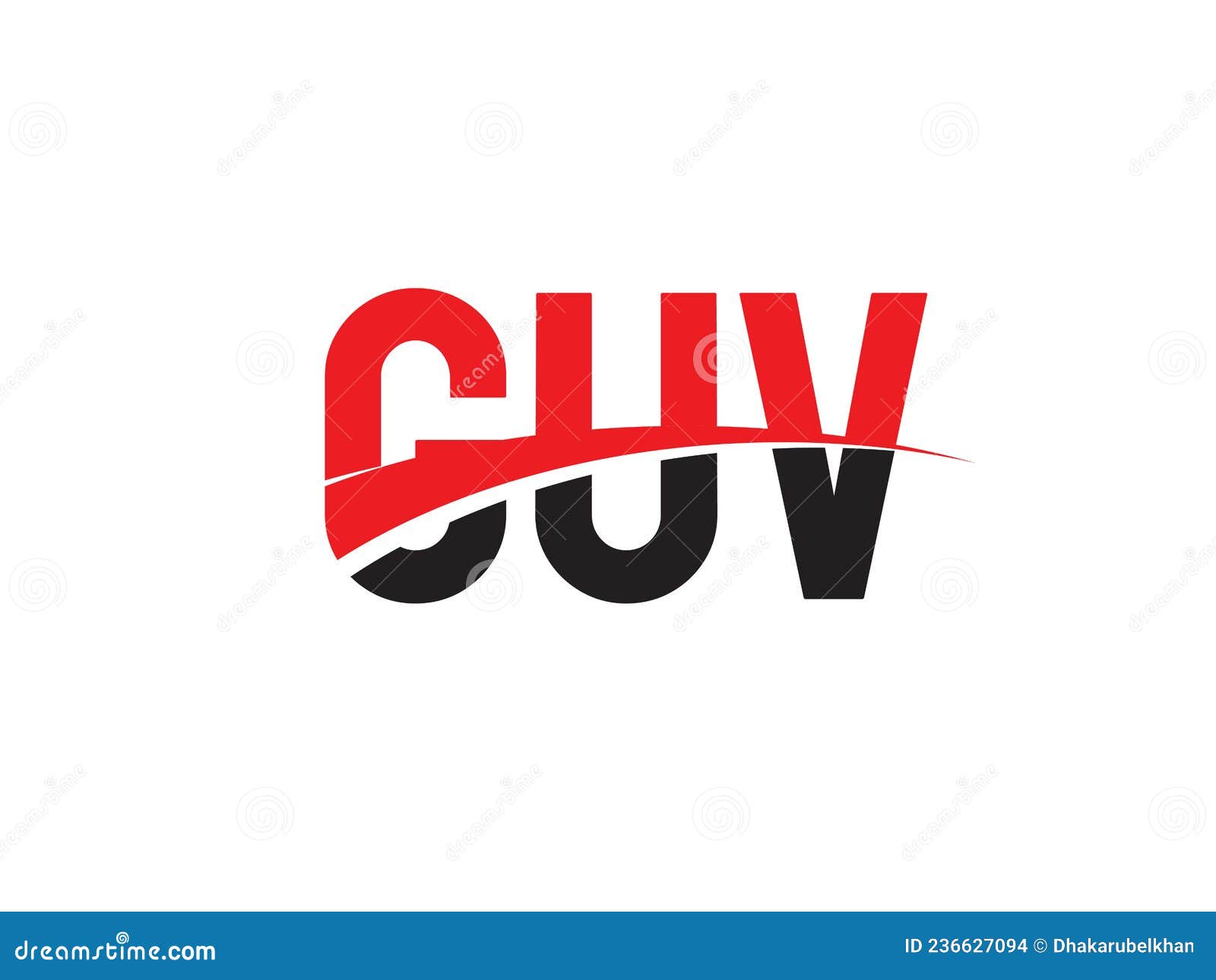 GUV Letter Initial Logo Design Vector Illustration Stock Vector ...