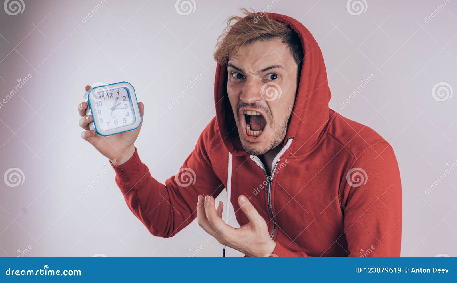 Guy and Alarm. Funny Face Man Shocked As he Wakes Up Late for an ... Guy and Alarm. Funny Face Man Shocked As he Wakes Up Late for an ...