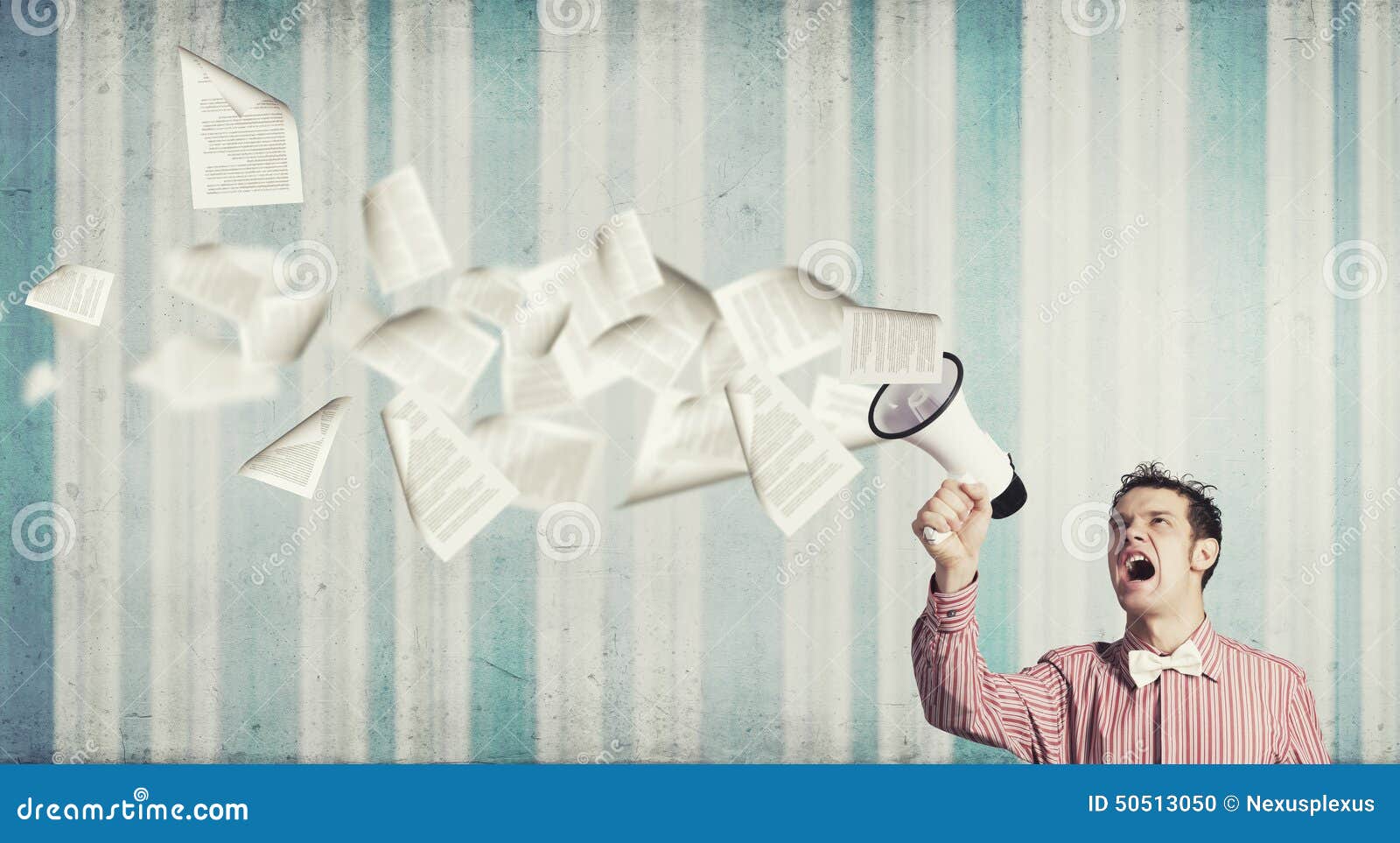 Guy announcing something stock photo. Image of announce - 50513050