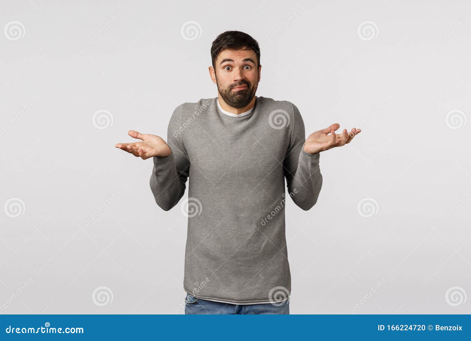 Guy Asking Help Dont Know What Do. Perplexed, Confused and Indecisive ...