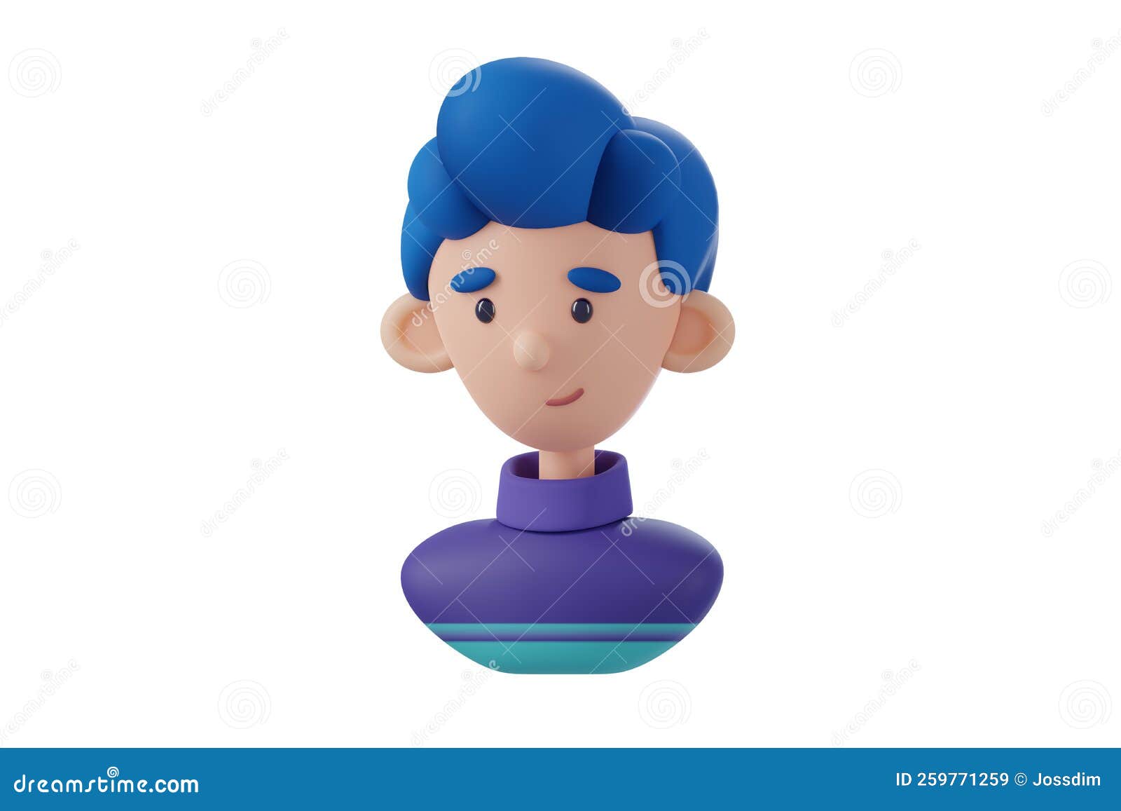 Guy Avatar Icon 3d Rendered Illustration Stock Illustration ...