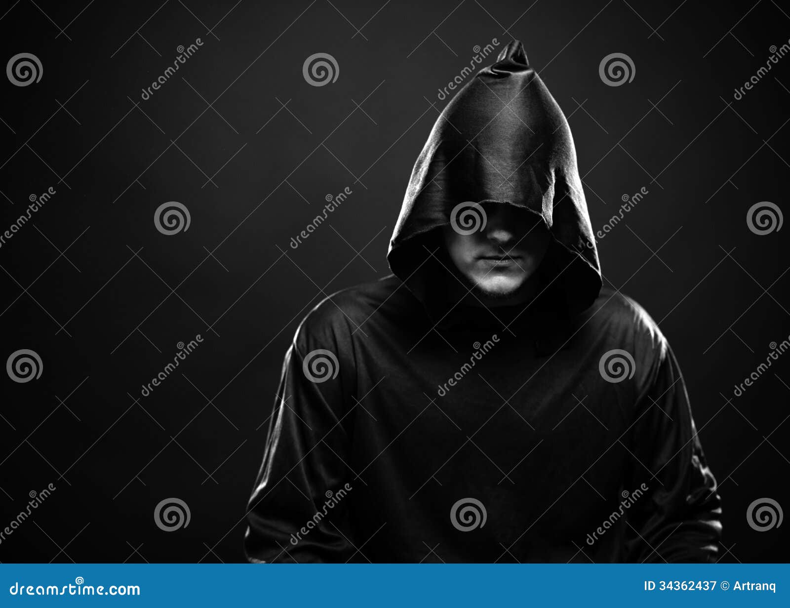 Guy in a black robe stock image. Image of catholicism - 34362437