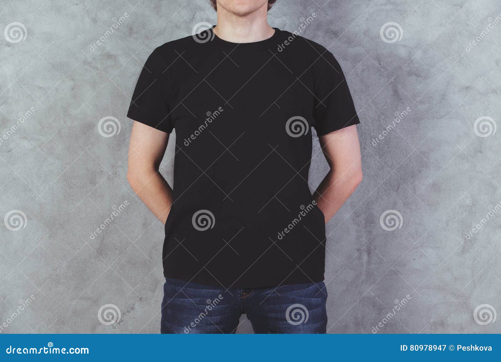 Guy in black t-shirt stock image. Image of shirt, fashion - 80978947