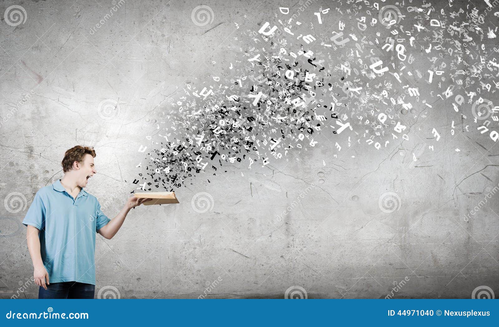 Guy with book stock photo. Image of nerd, library, creative - 44971040