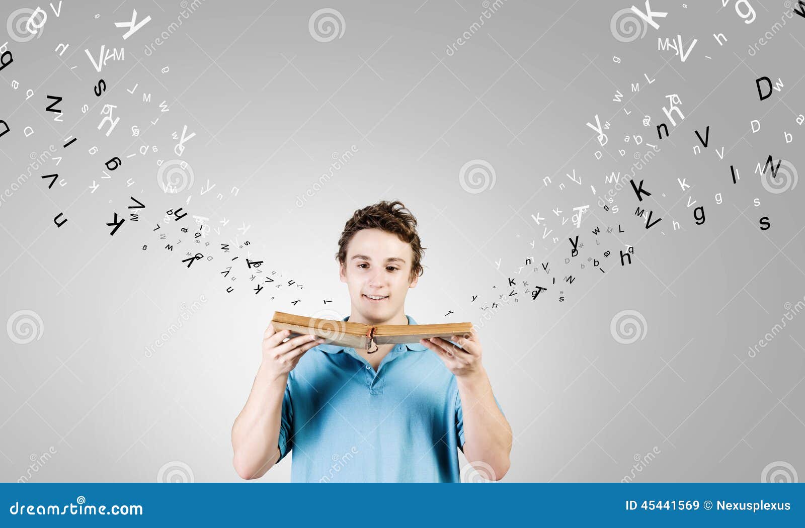 Guy with book stock image. Image of study, library, education - 45441569