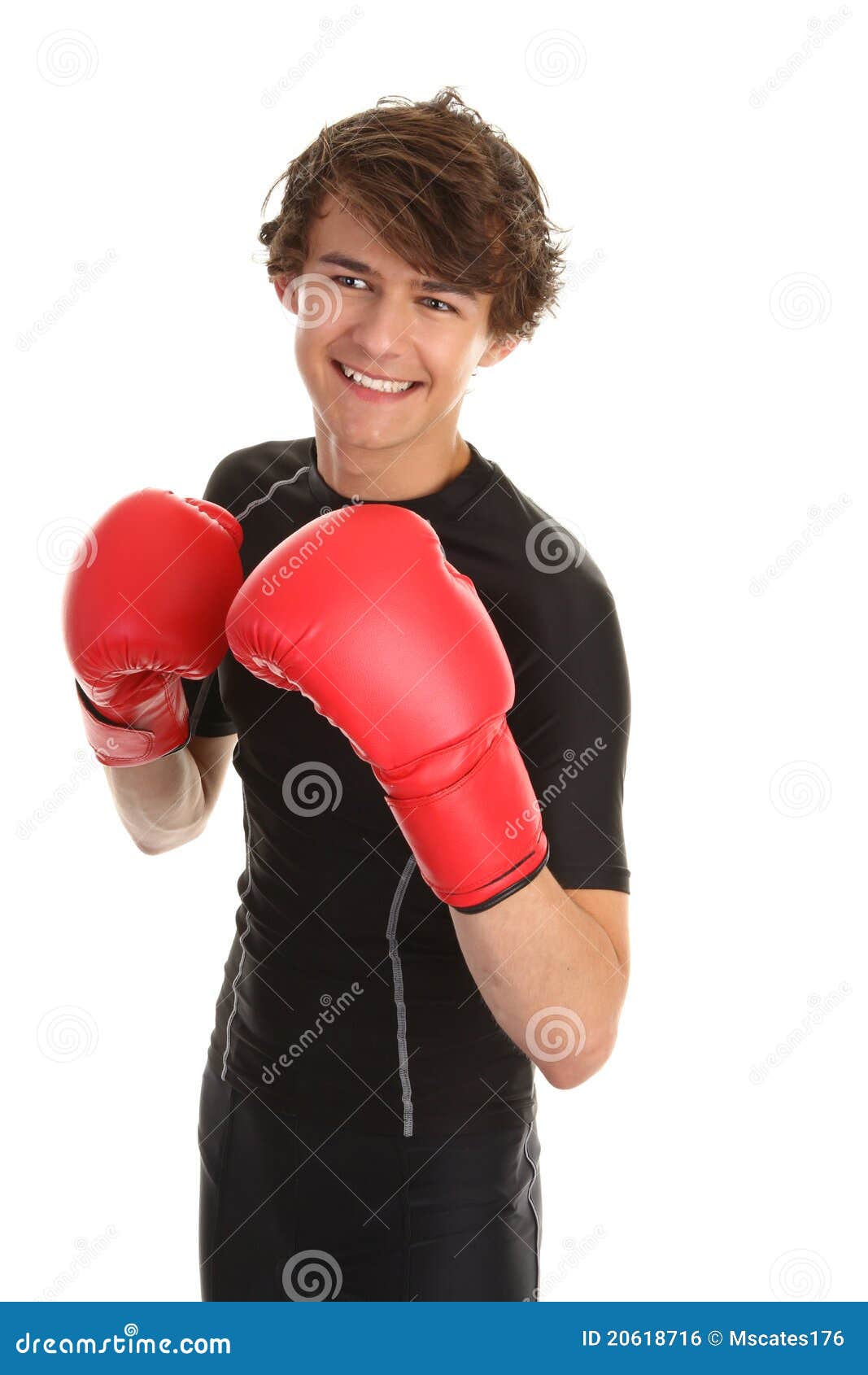 Guy in boxing gloves stock photo. Image of macho, muscle - 20618716