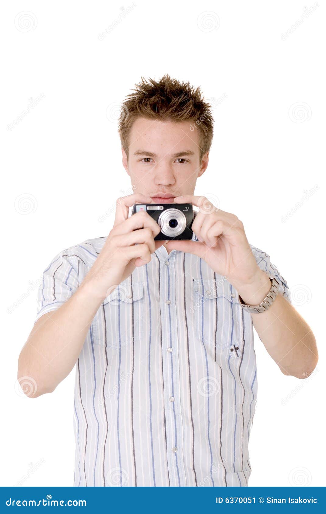Guy with camera stock image. Image of girl, woman, love - 6370051