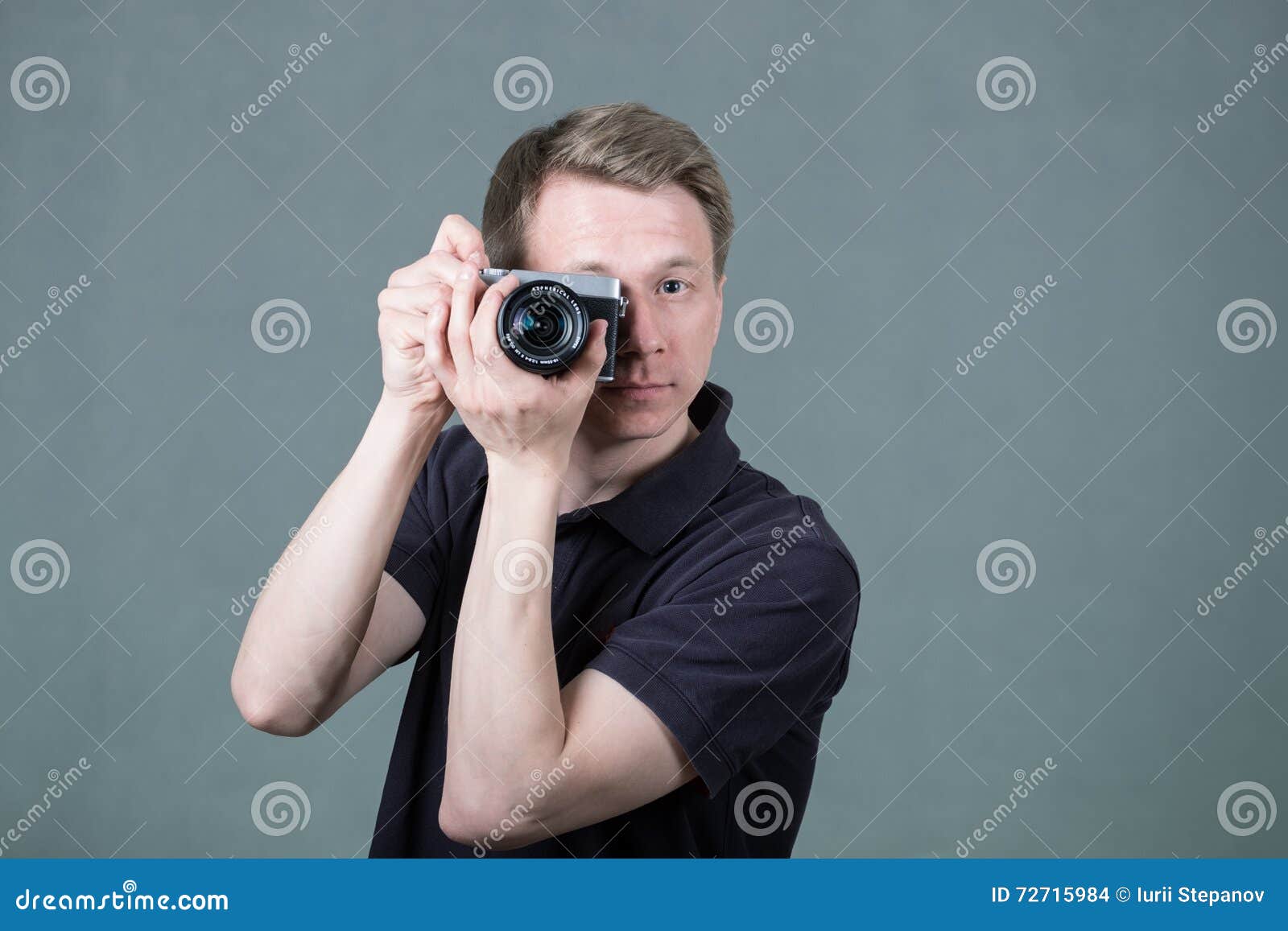 Guy with camera stock photo. Image of tourist, casual - 72715984