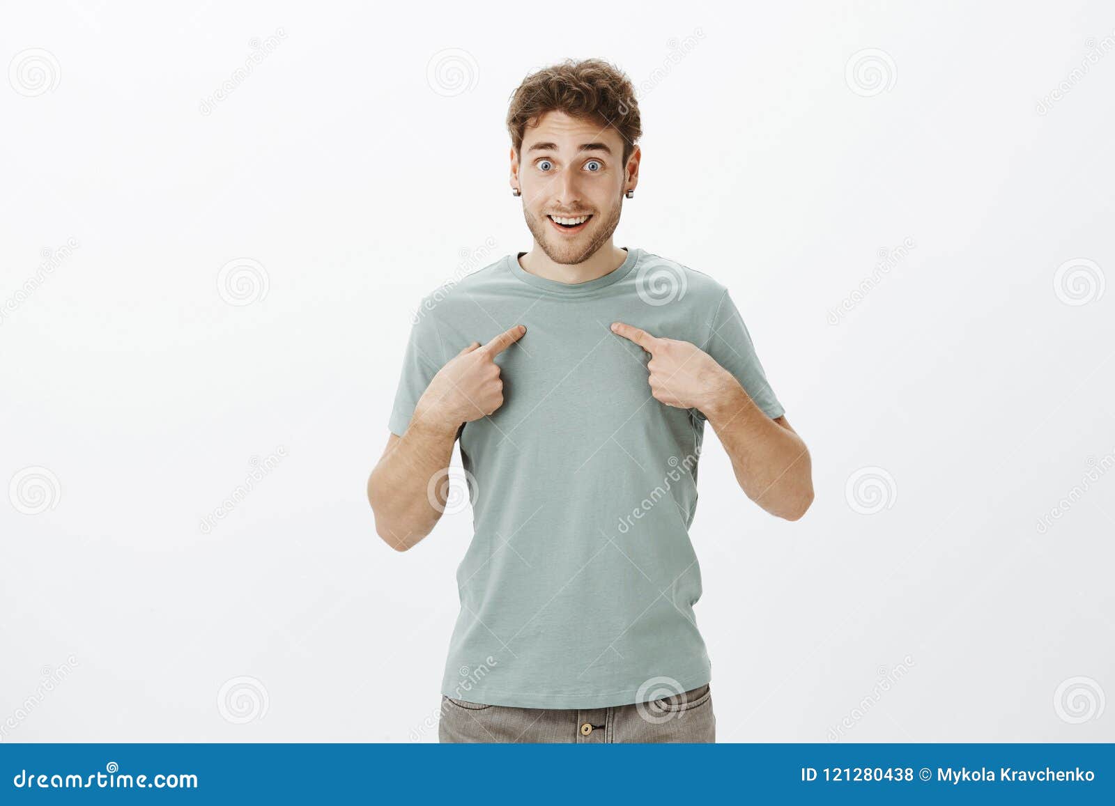 Guy Cannot Believe in His Luck, Being Picked As Winner. Portrait of ... Guy Cannot Believe in His Luck, Being Picked As Winner. Portrait of ...