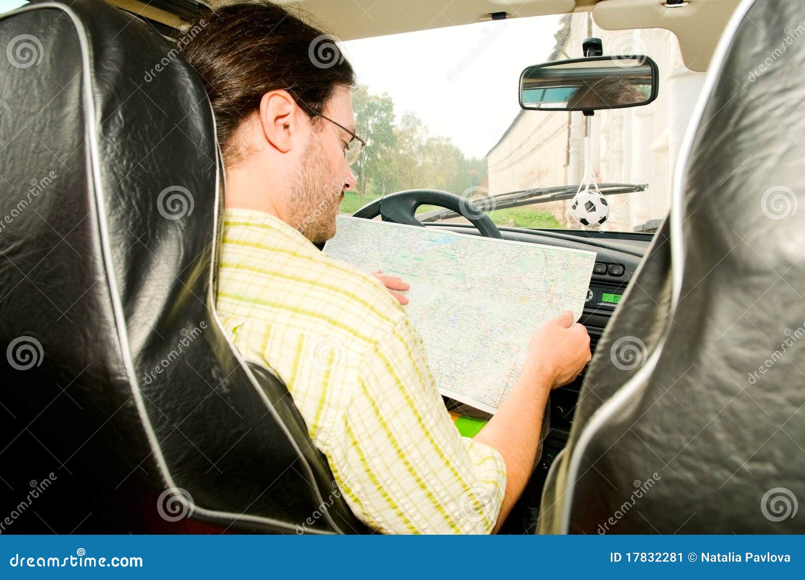 Guy in car stock image. Image of wheel, inside, driver - 17832281