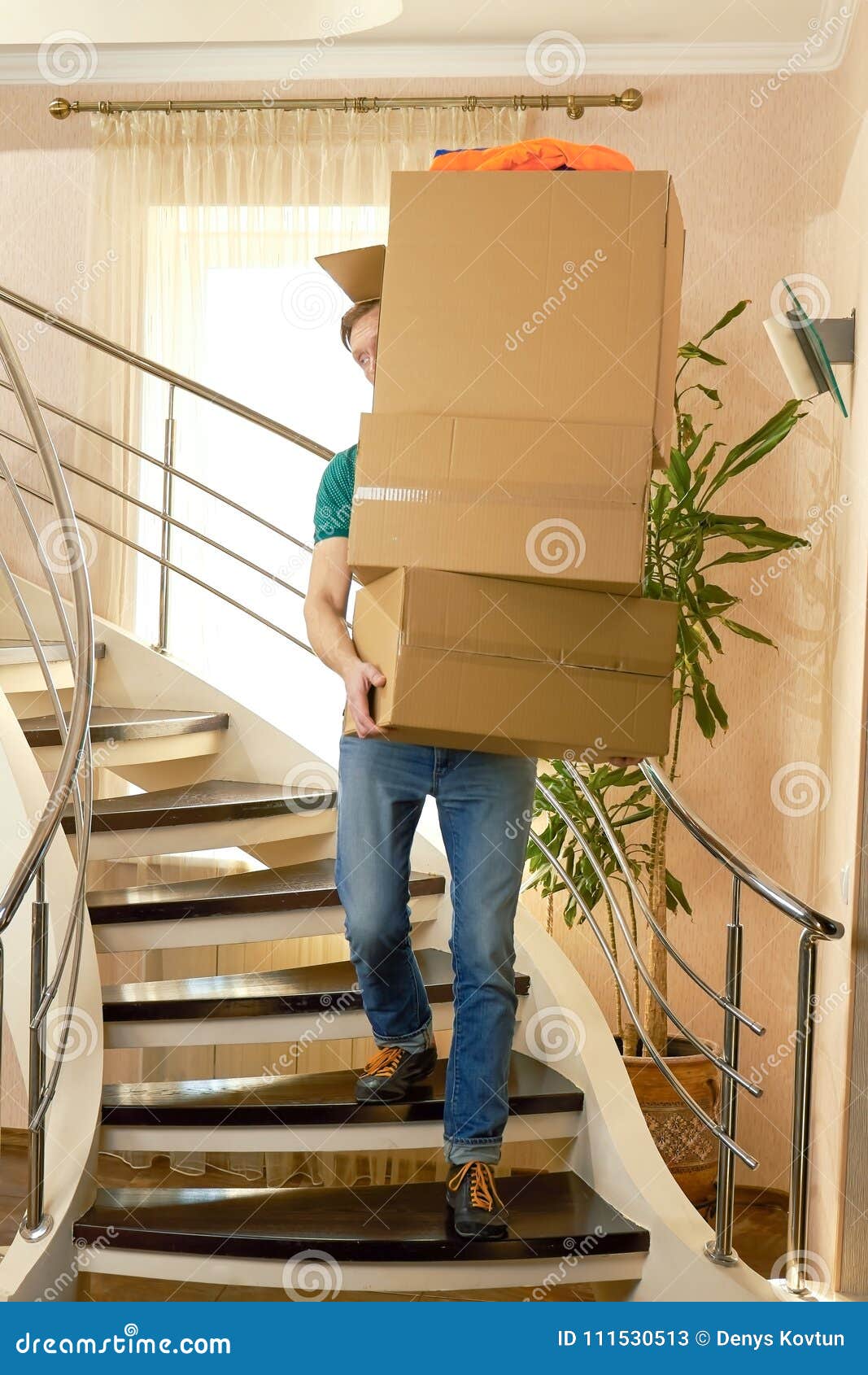 Male Walking Downstairs Stock Image | CartoonDealer.com #43597249