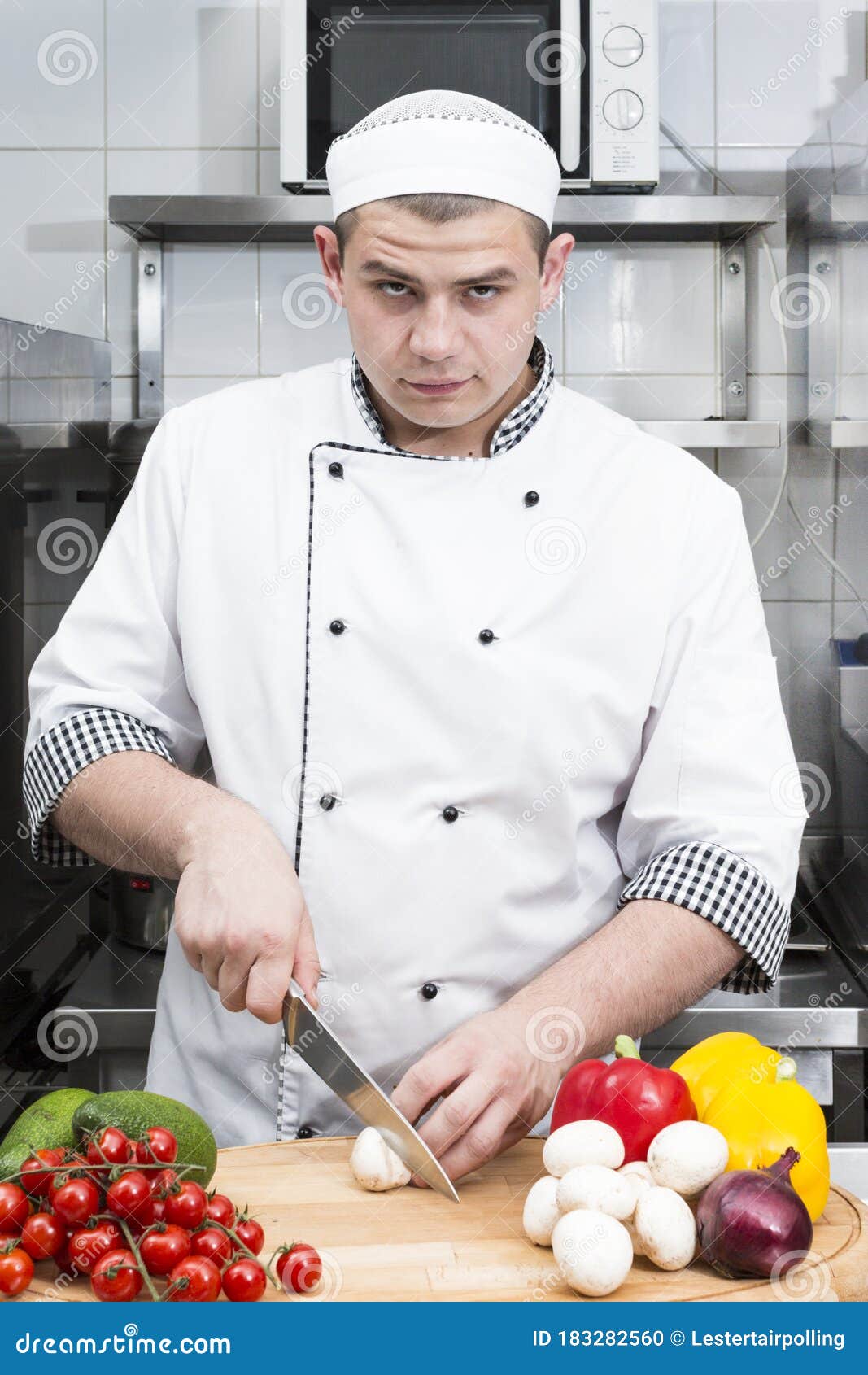 Guy Cook Preparing Delicacies Stock Photo - Image of forties ...