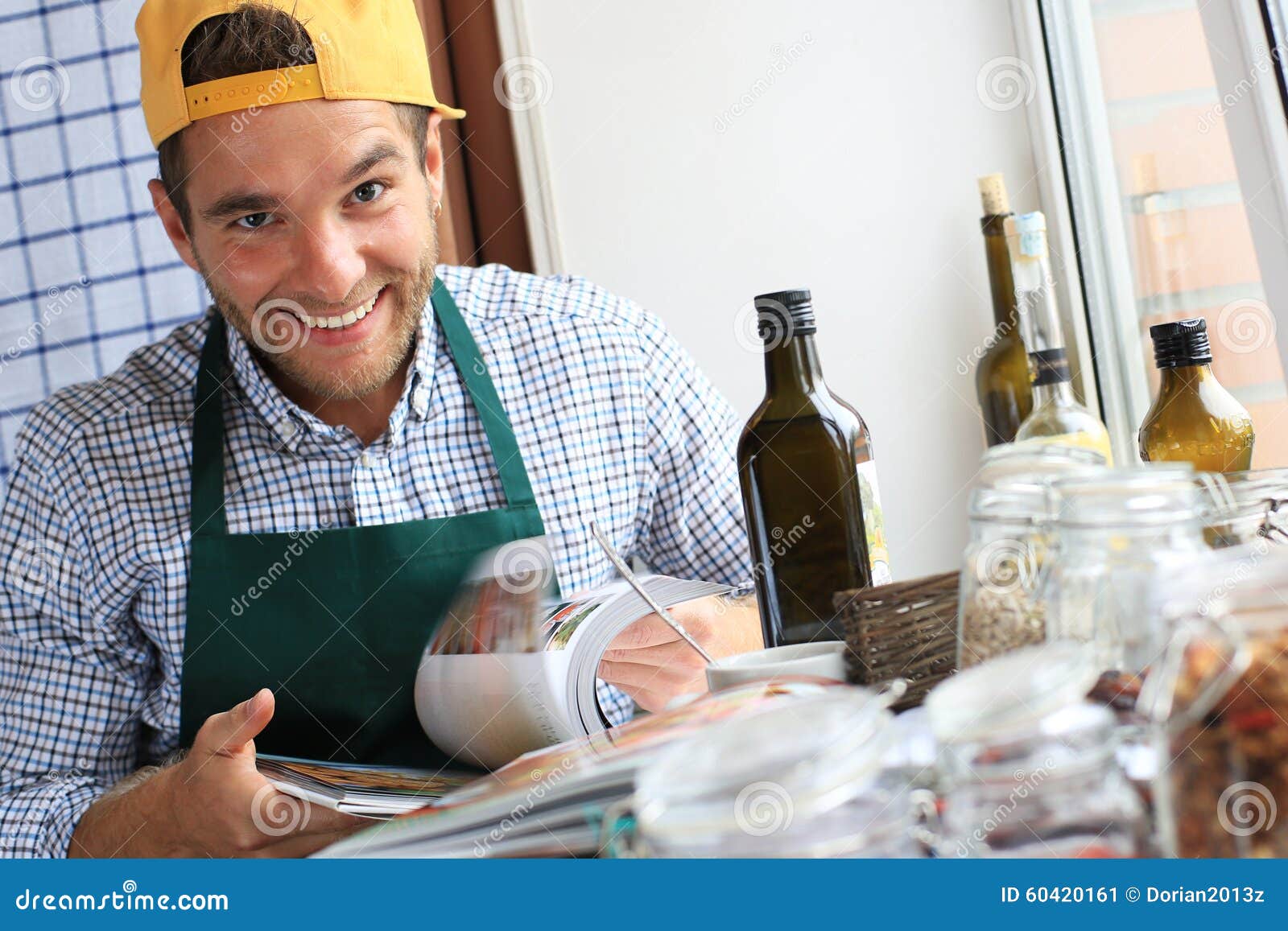 Guy cooking stock image. Image of cooking, delicacy, preparation - 60420161