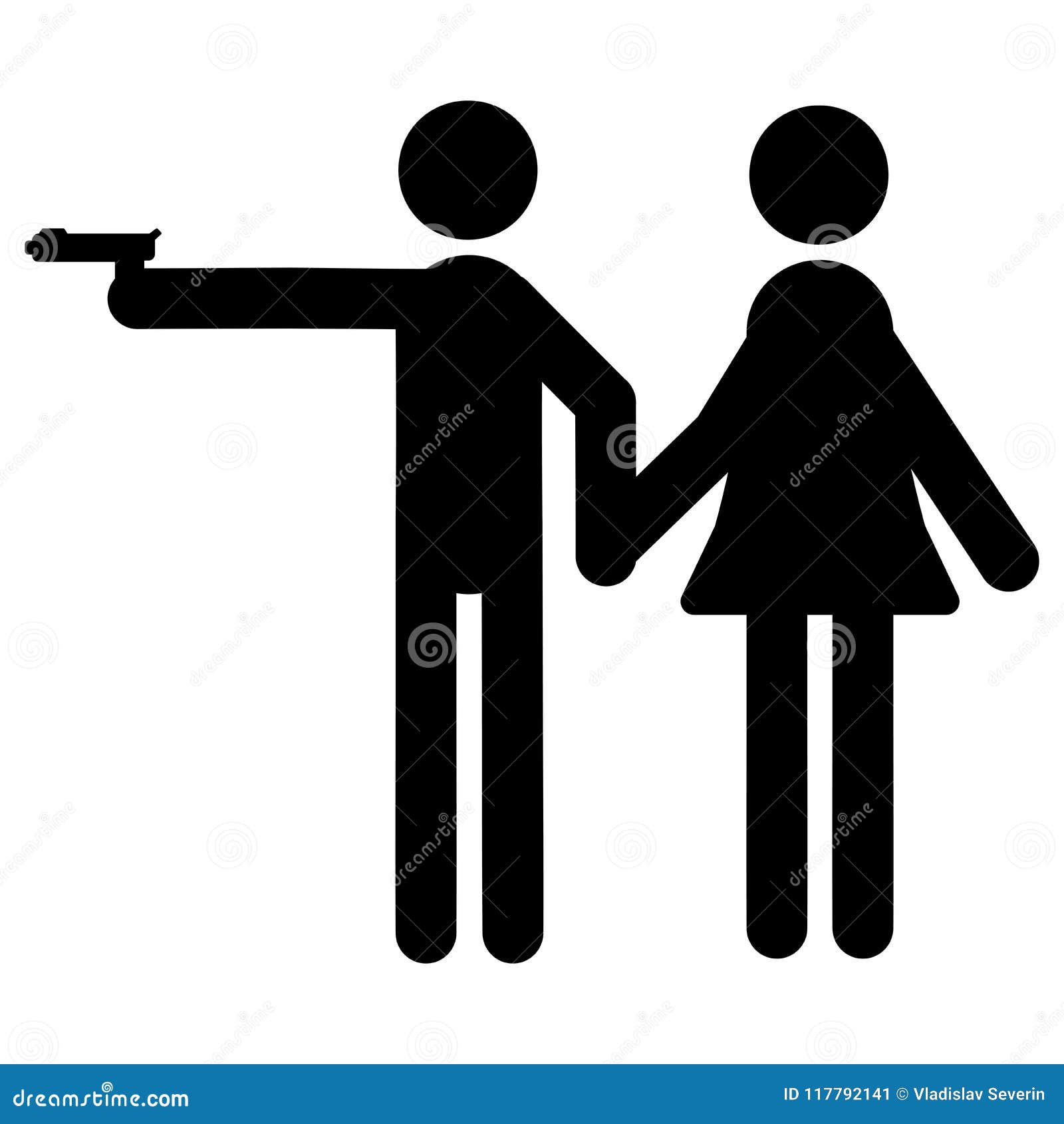 Guy Defends The Girl Royalty-Free Stock Photo | CartoonDealer.com ...