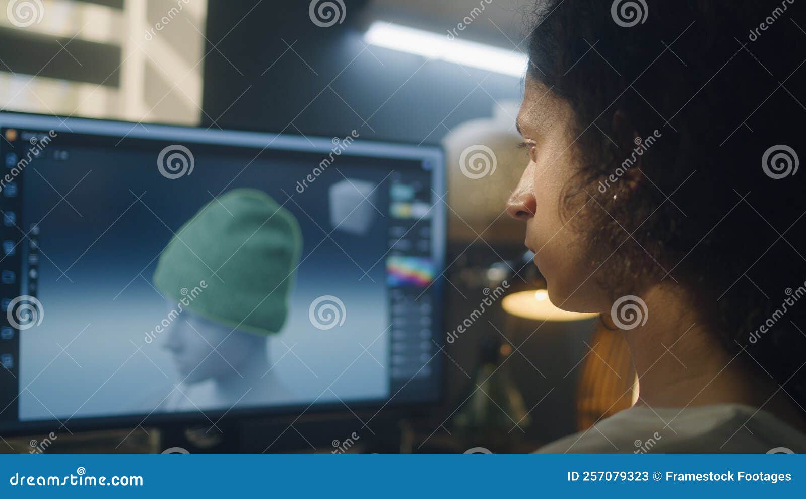 Guy Designing Clothes in 3D Modeling Software Stock Image - Image of ...