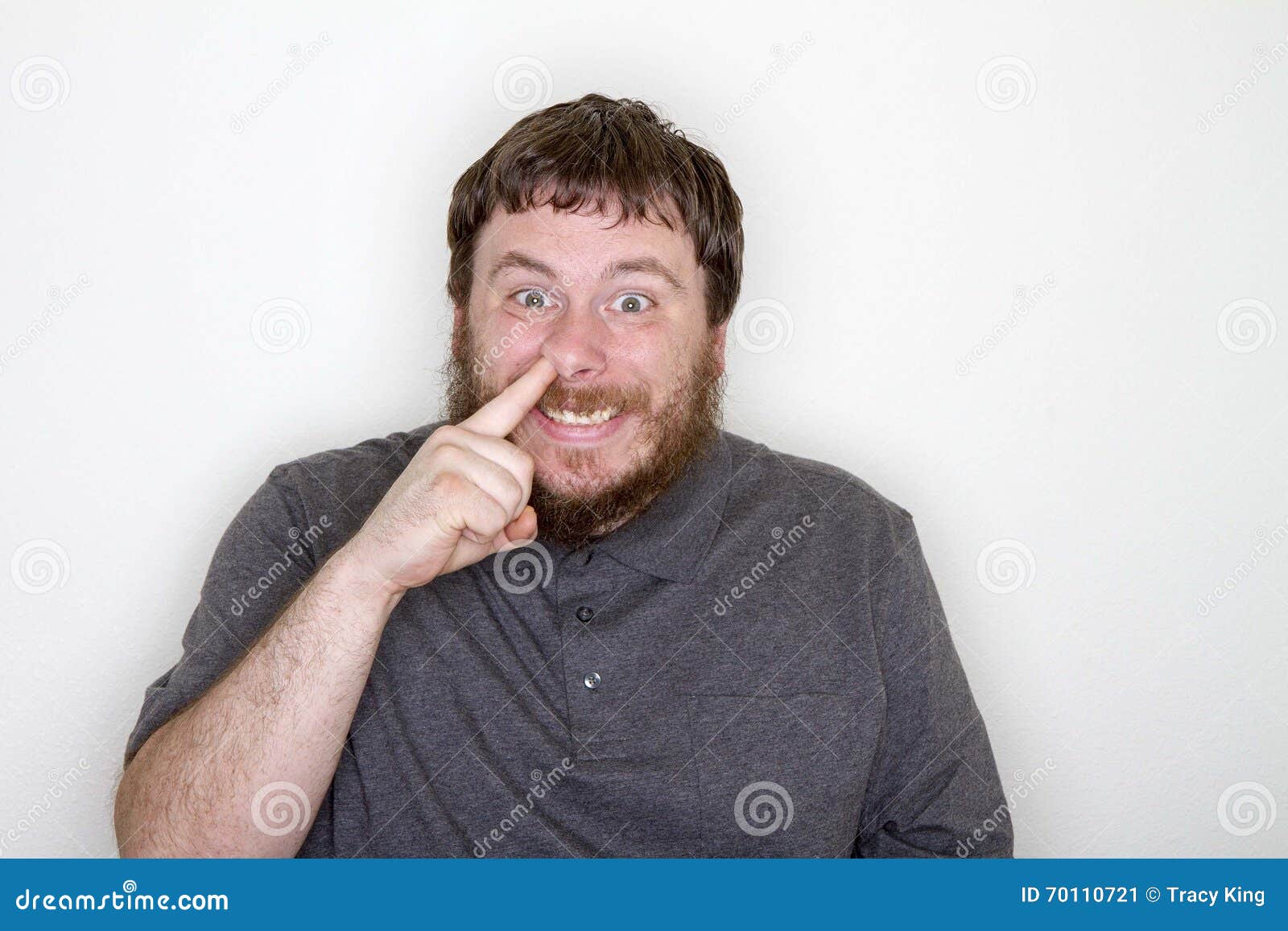 Guy with Finger Up His Nose Stock Image - Image of face, gesture: 70110721