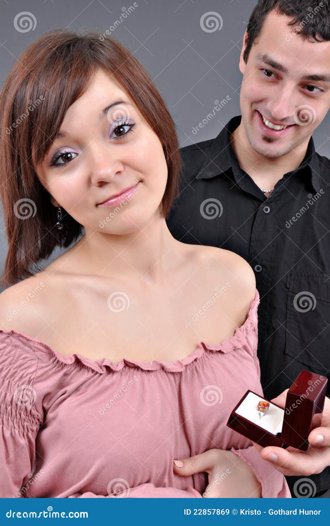 The guy giving a ring stock image. Image of tenderness - 22857869
