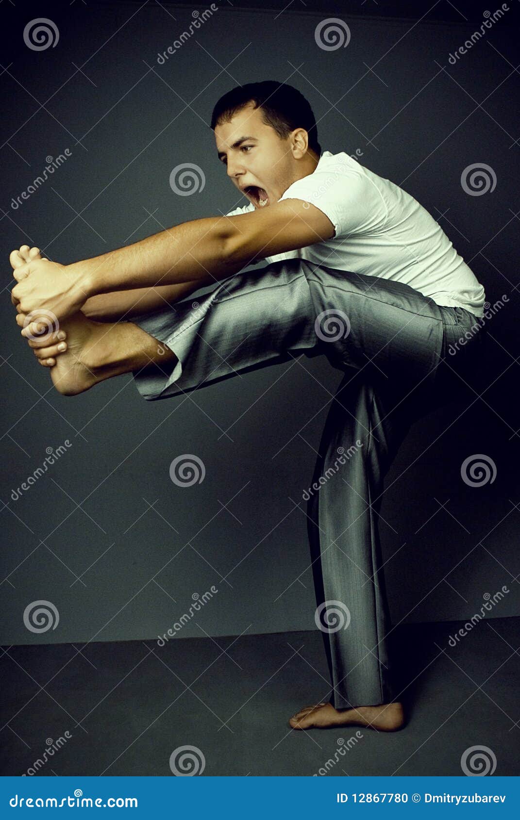Guy is going crazy stock photo. Image of emotion, cool - 12867780