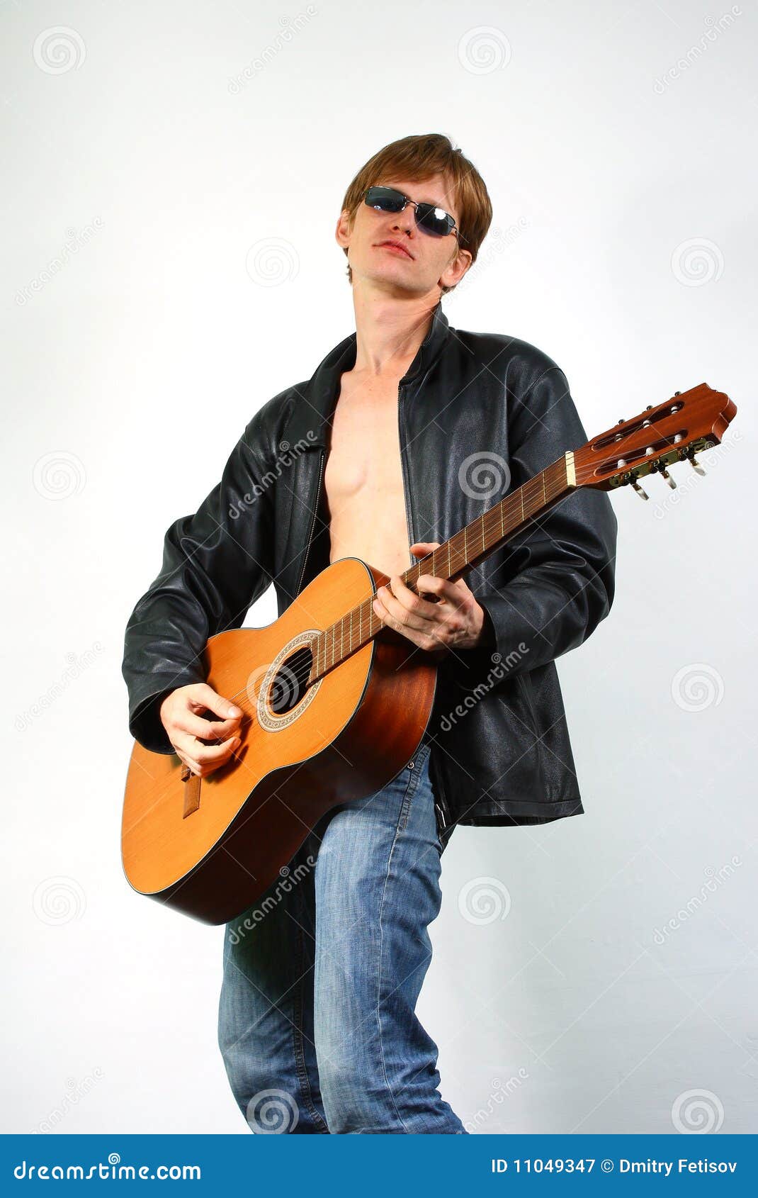 Guy with a guitar stock image. Image of blues, roll, adult - 11049347