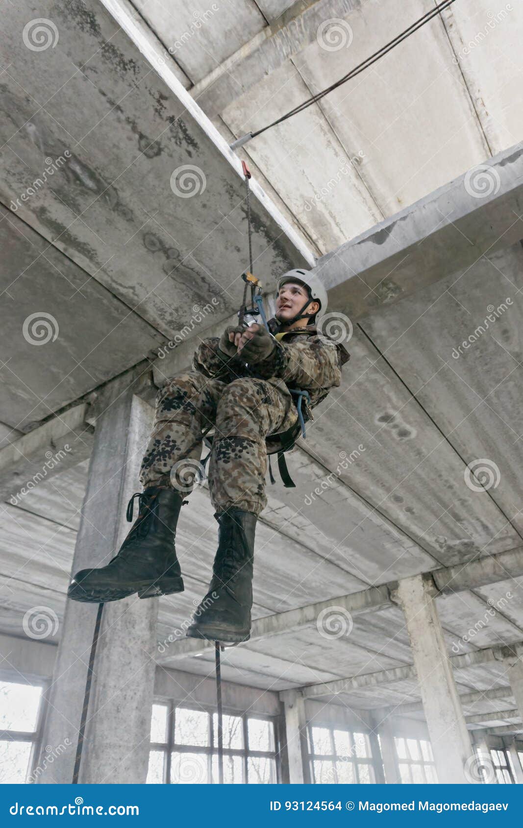 Guy hanged on rope stock photo. Image of professional - 93124564