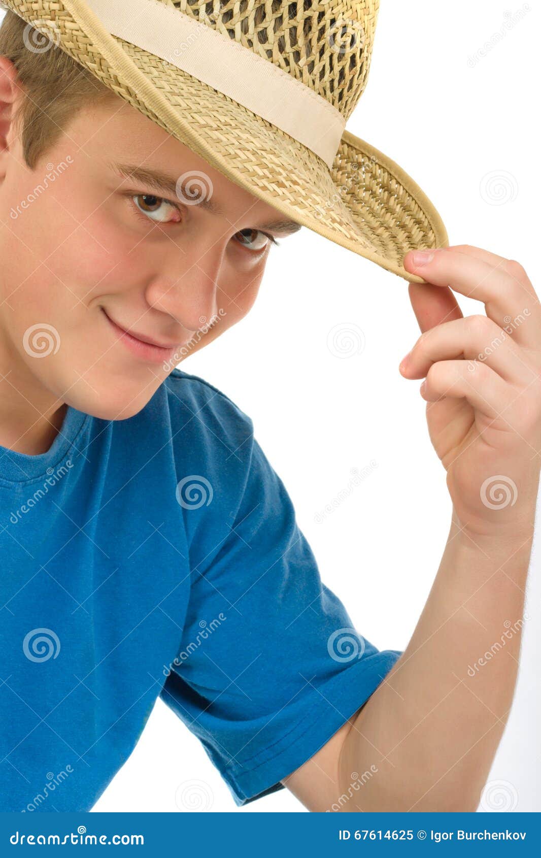 Guy in hat stock image. Image of white, male, funny, cute - 67614625