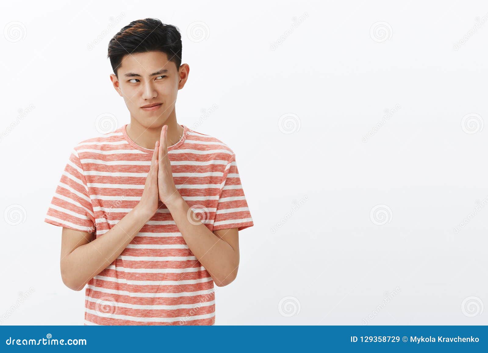 Guy Having Mysterious and Evil Intention, Bethinking Plan of Revenge ...