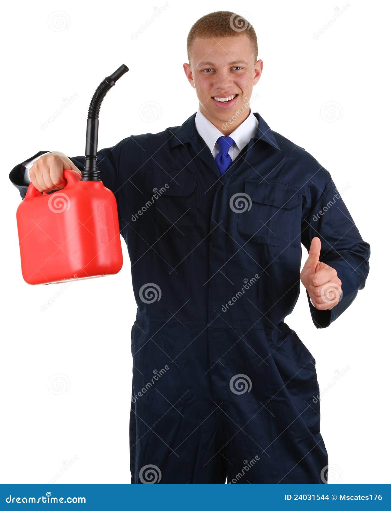 Holding Gasoline Can