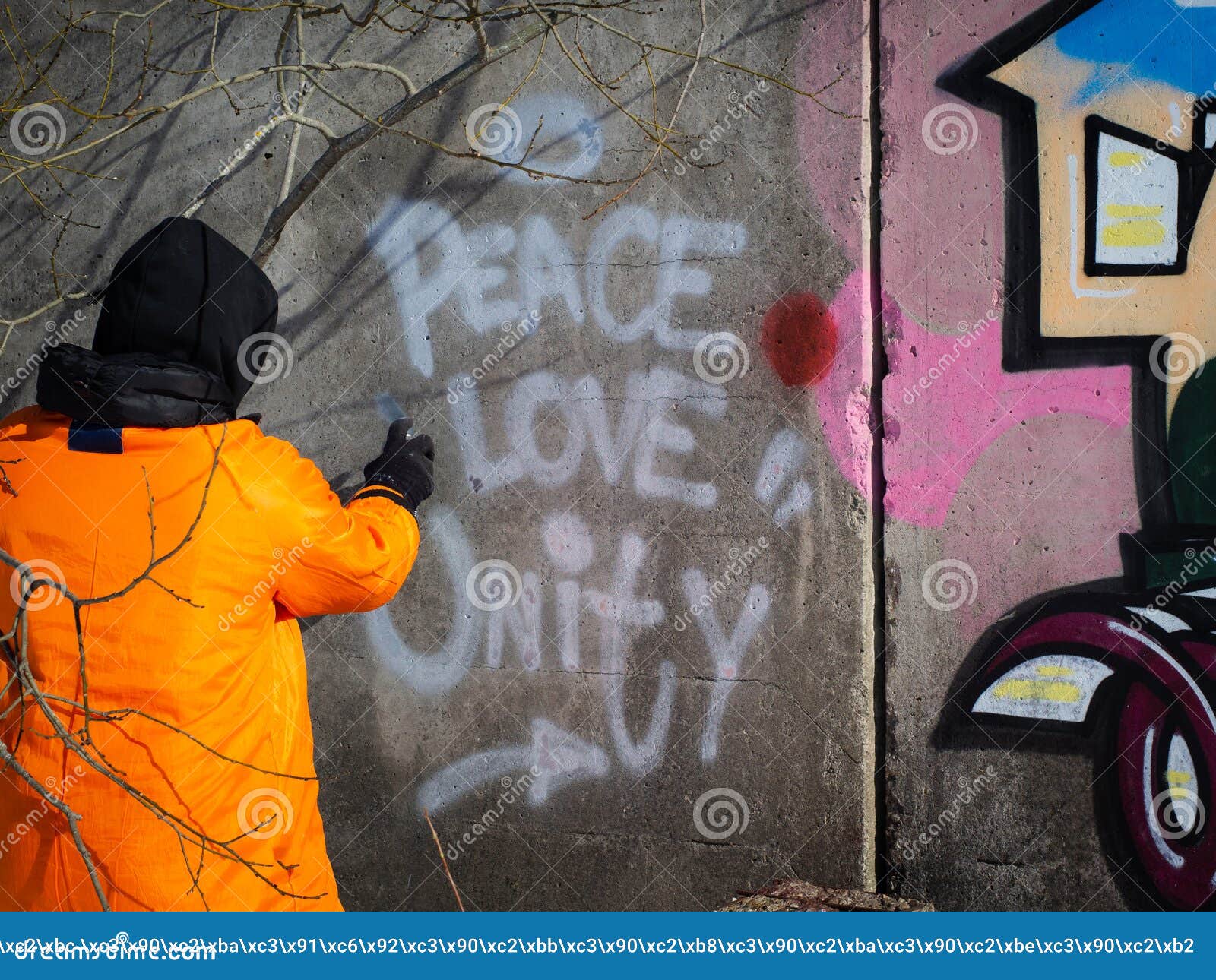 Graffiti stock photo. Image of creative, graffiti, trade - 242963792