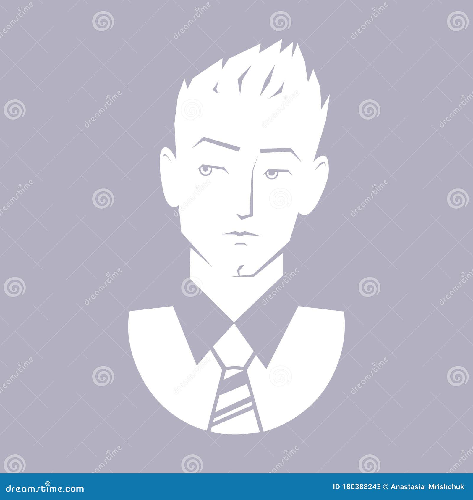 The Guy Icon. Vector Illustration on a White Background Stock ...