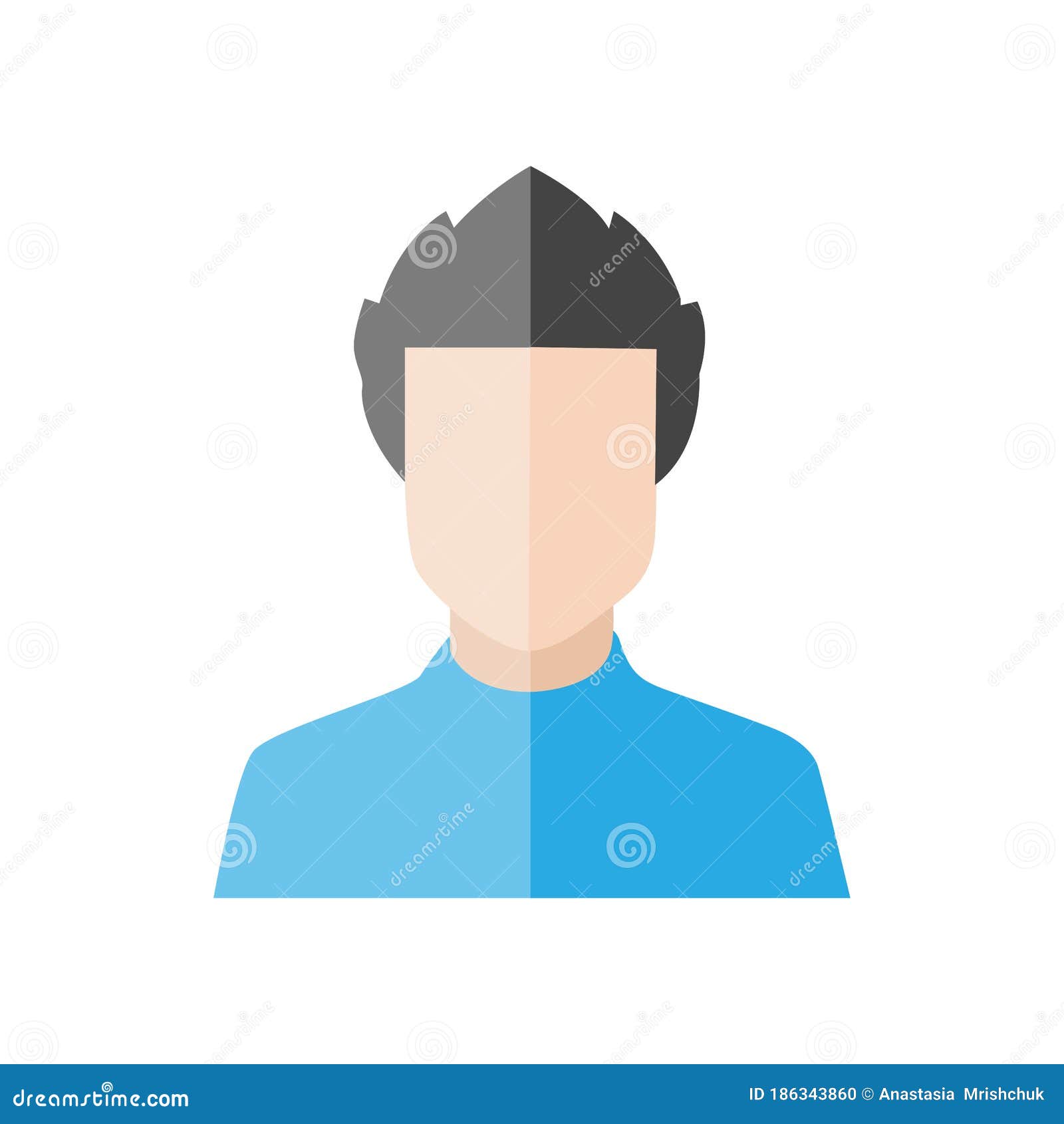 Guy Icon on a White Background. Vector Illustration Stock Illustration ...