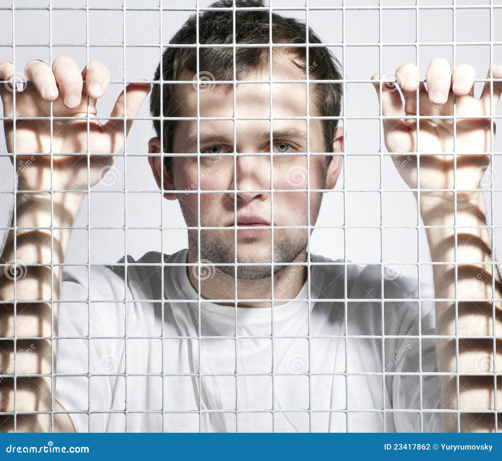 The guy in jail stock photo. Image of adult, human, enclosure - 23417862