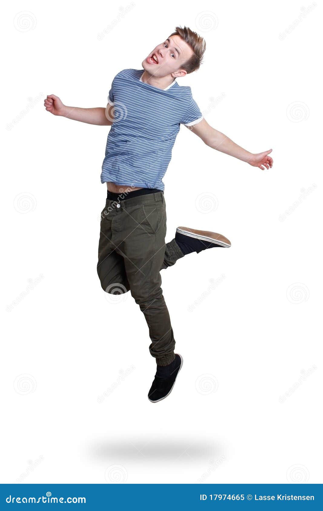Guy jumping stock image. Image of people, expression - 17974665