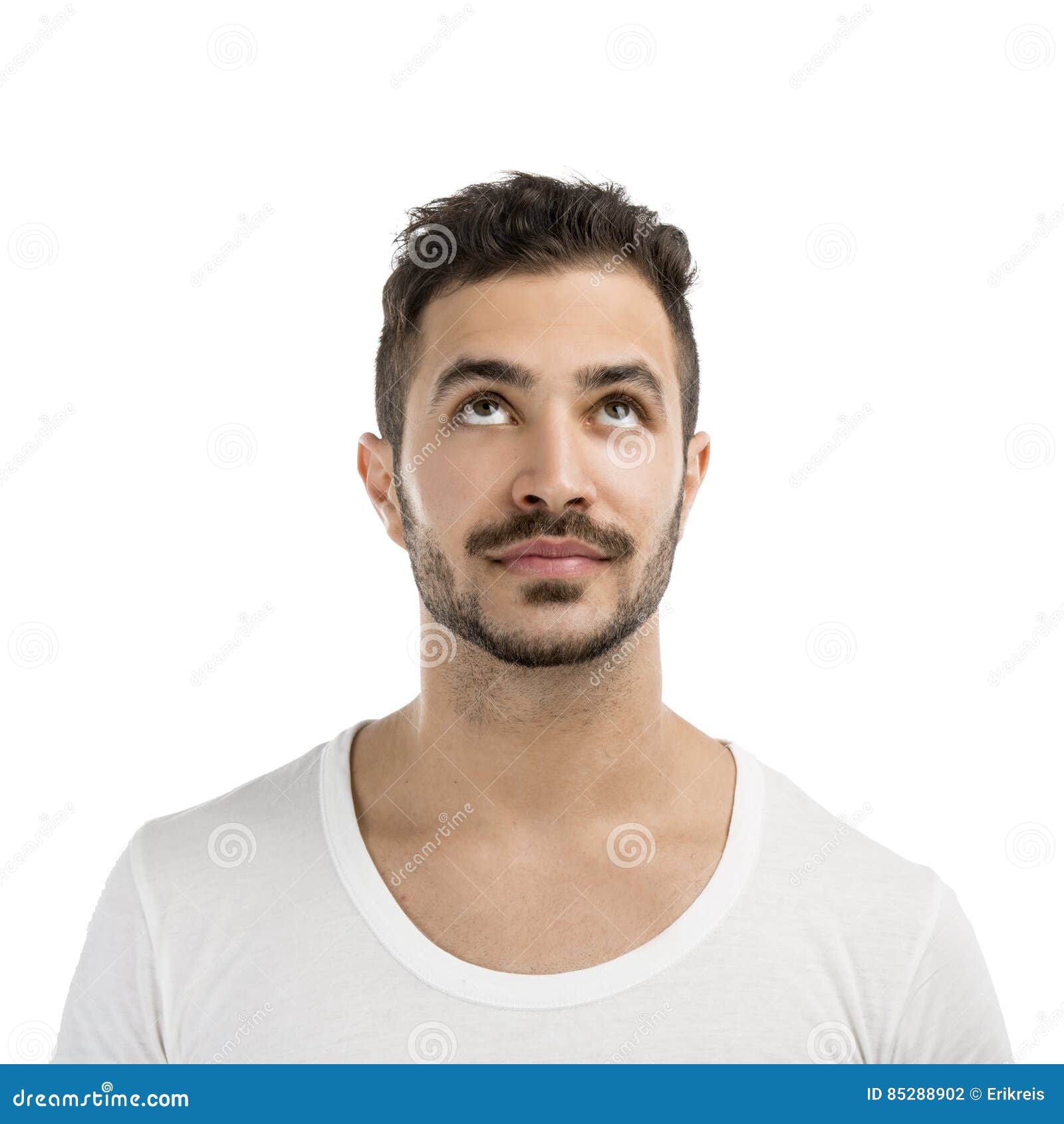 Guy looking up stock photo. Image of cheerful, adult - 85288902