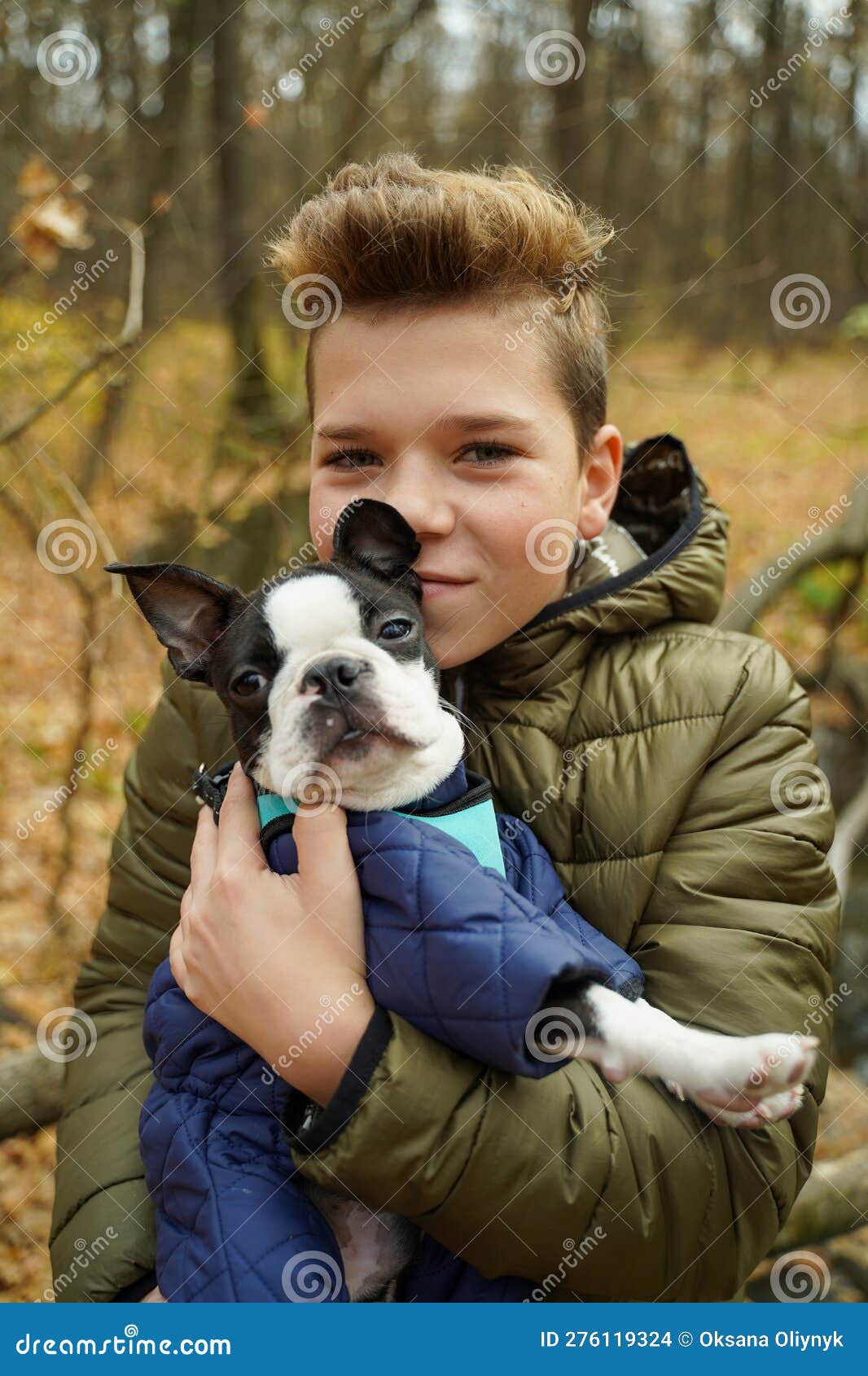A Guy Lovingly Hugs His Dog. Stock Photo - Image of friendship, smile ...