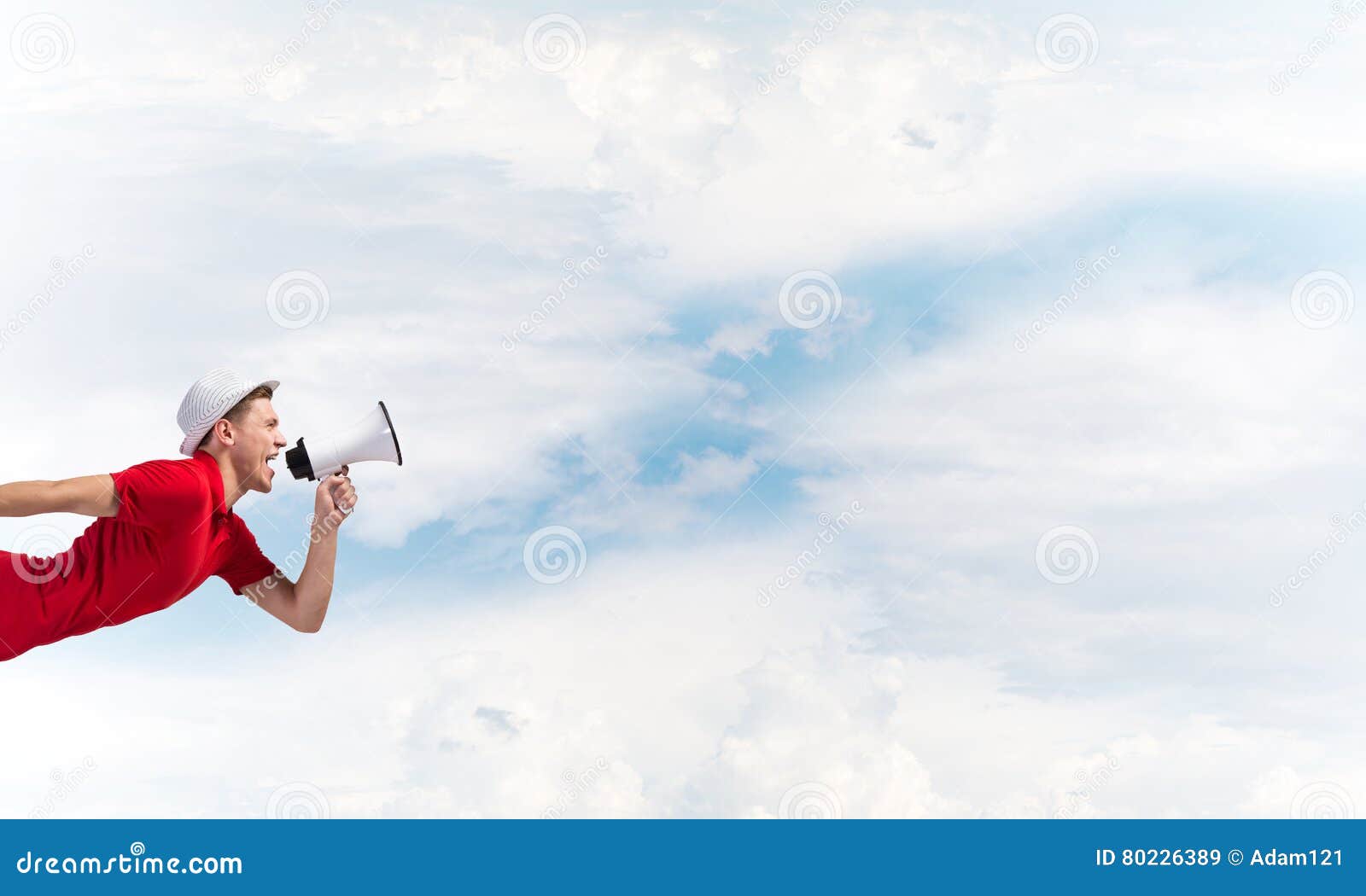 Guy making announcement stock image. Image of speaker - 80226389