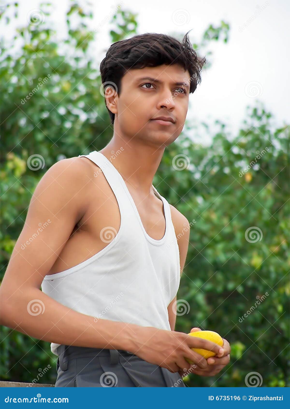 A Guy With Mango Picture. Image: 6735196