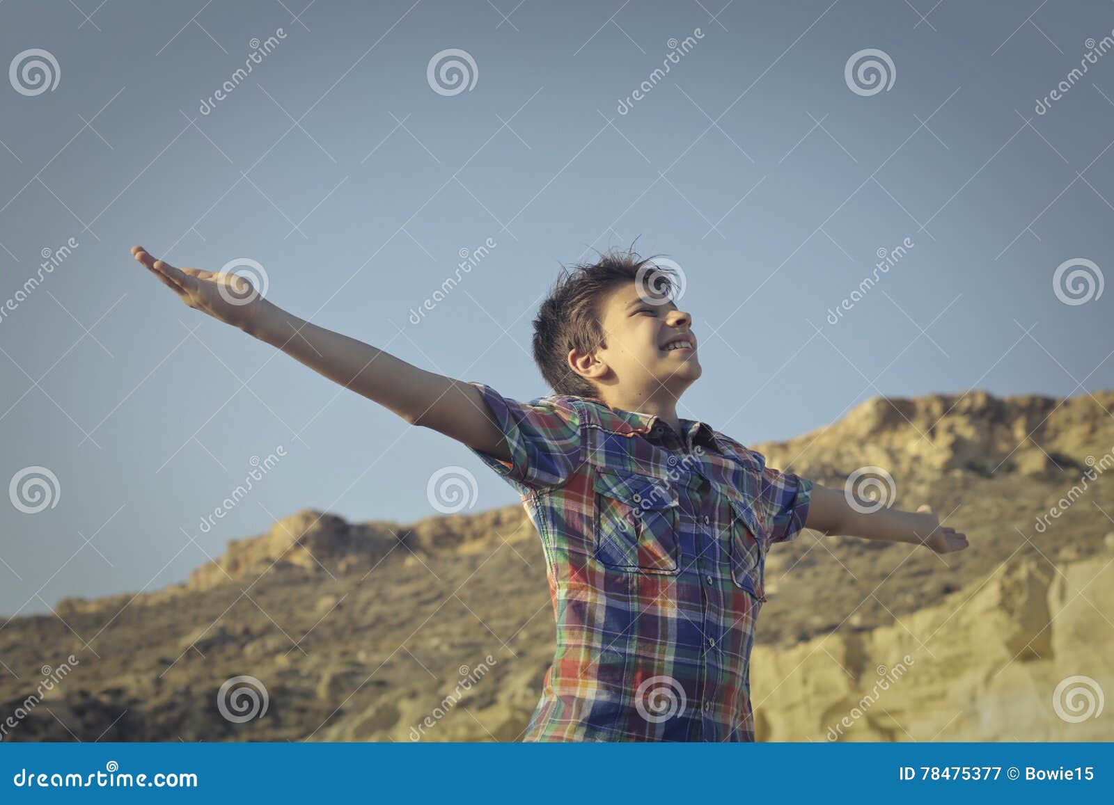 Guy in the nature stock image. Image of happiness, travel - 78475377