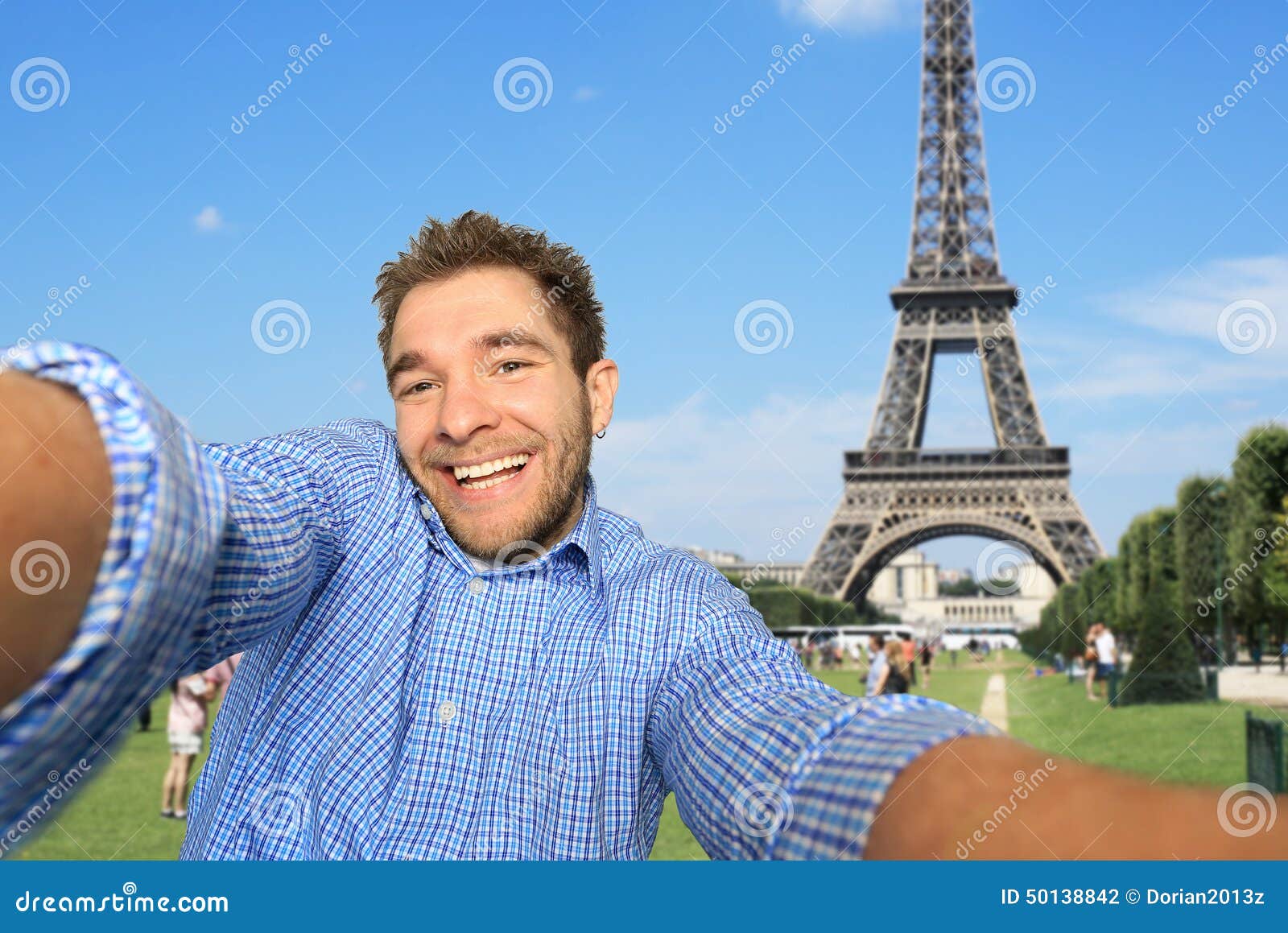 Guy in the Paris stock photo. Image of culture, eiffel - 50138842