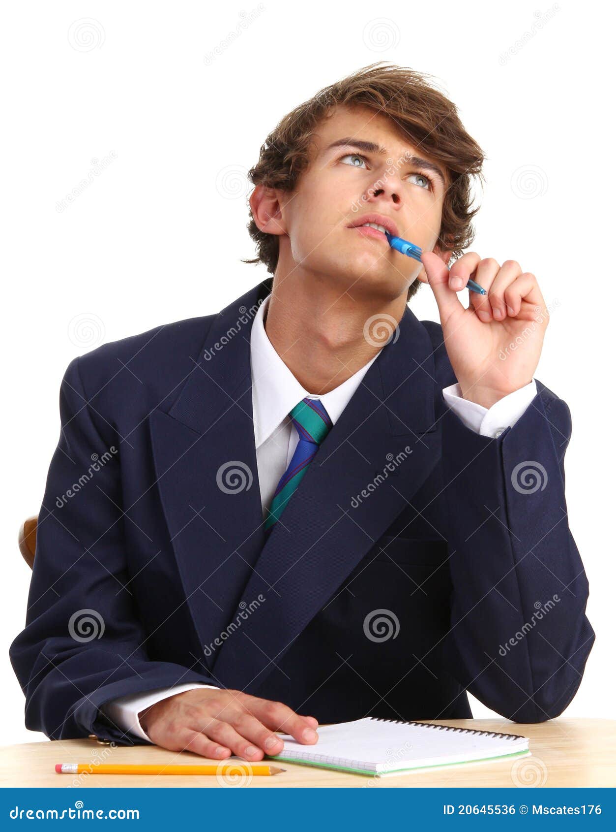 Guy with a pen stock photo. Image of business, male, hands - 20645536