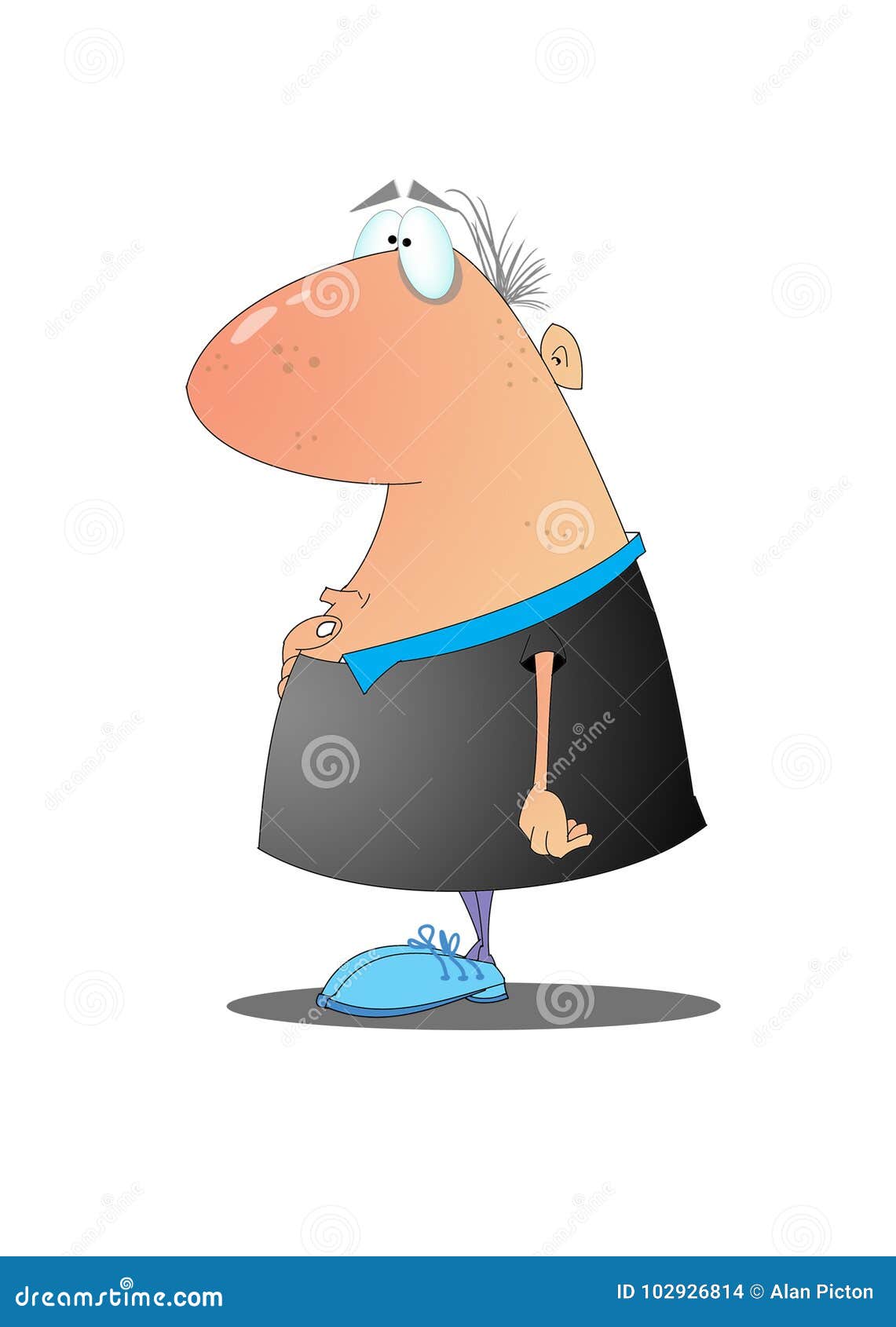 Guy with Perplexed Look on His Face Stock Illustration - Illustration ...