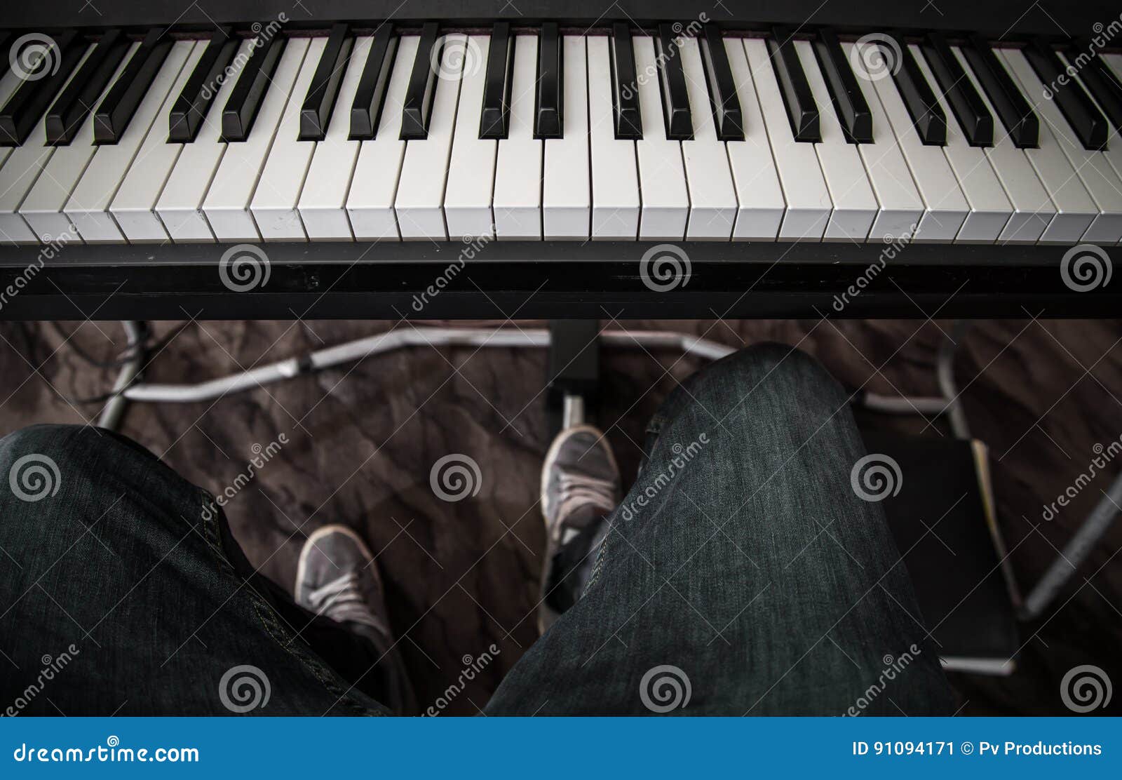 The Guy Playing the Keyboard Close-up Stock Image - Image of classical ...